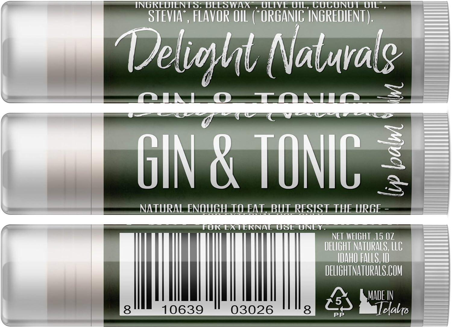 Buy Gin and Tonic Lip Balm Set of Three | Hydrating & Flavorful Lip ...
