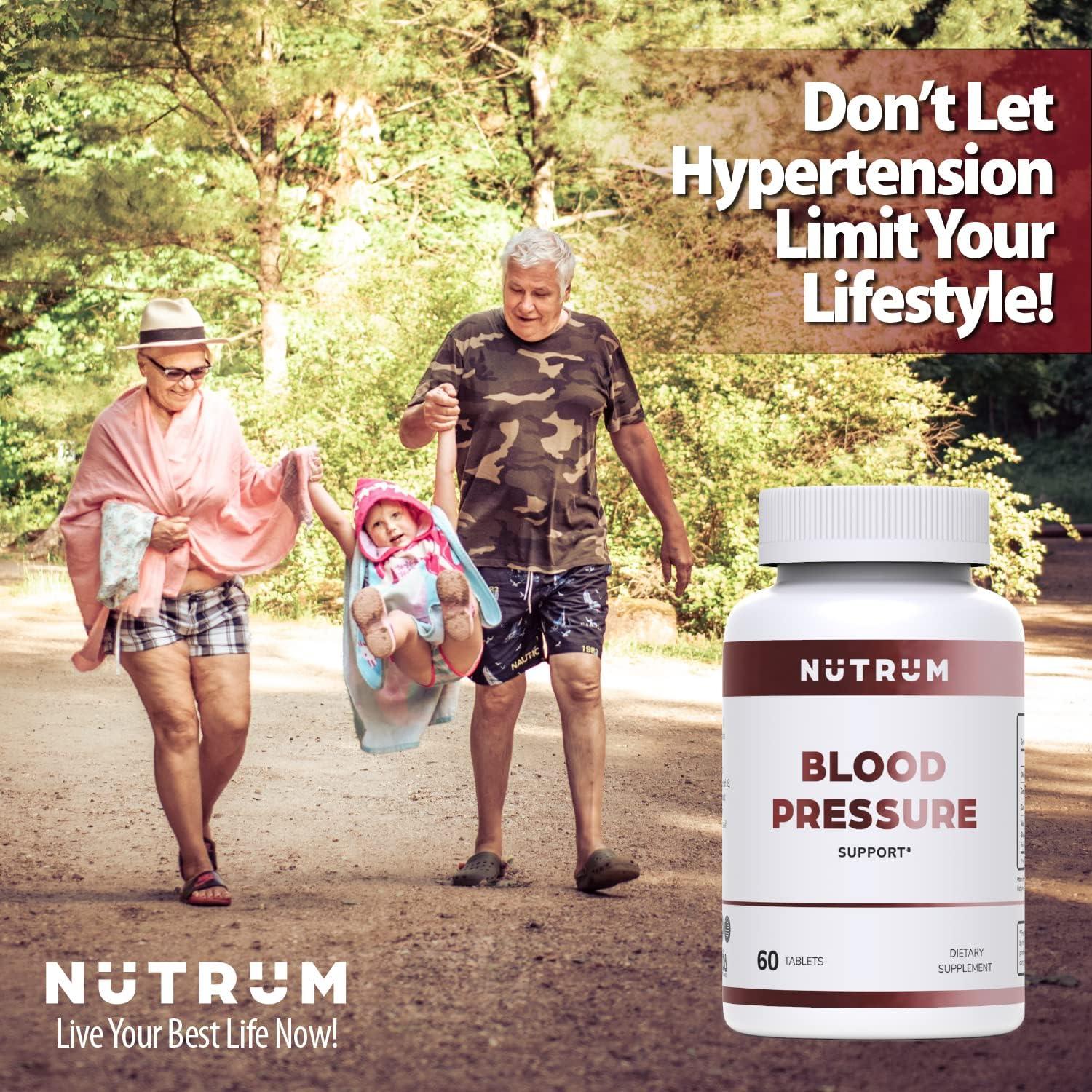 Nutrum Blood Pressure Support Supplement with Hawthorn, Hibiscus, and ...