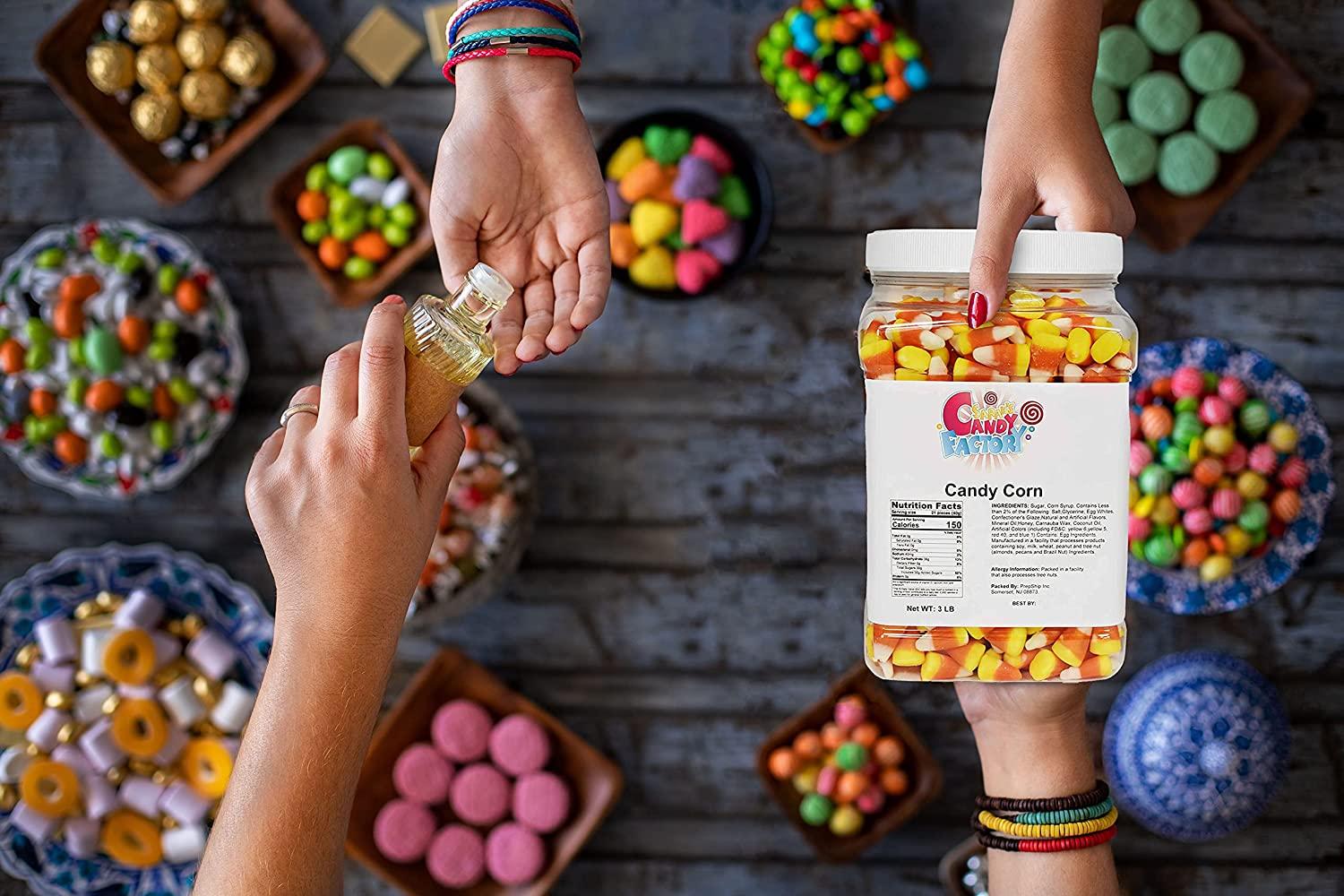 Sarah's Candy Factory Candy Corn 3 lb Jar - Delicious Halloween Treat ...