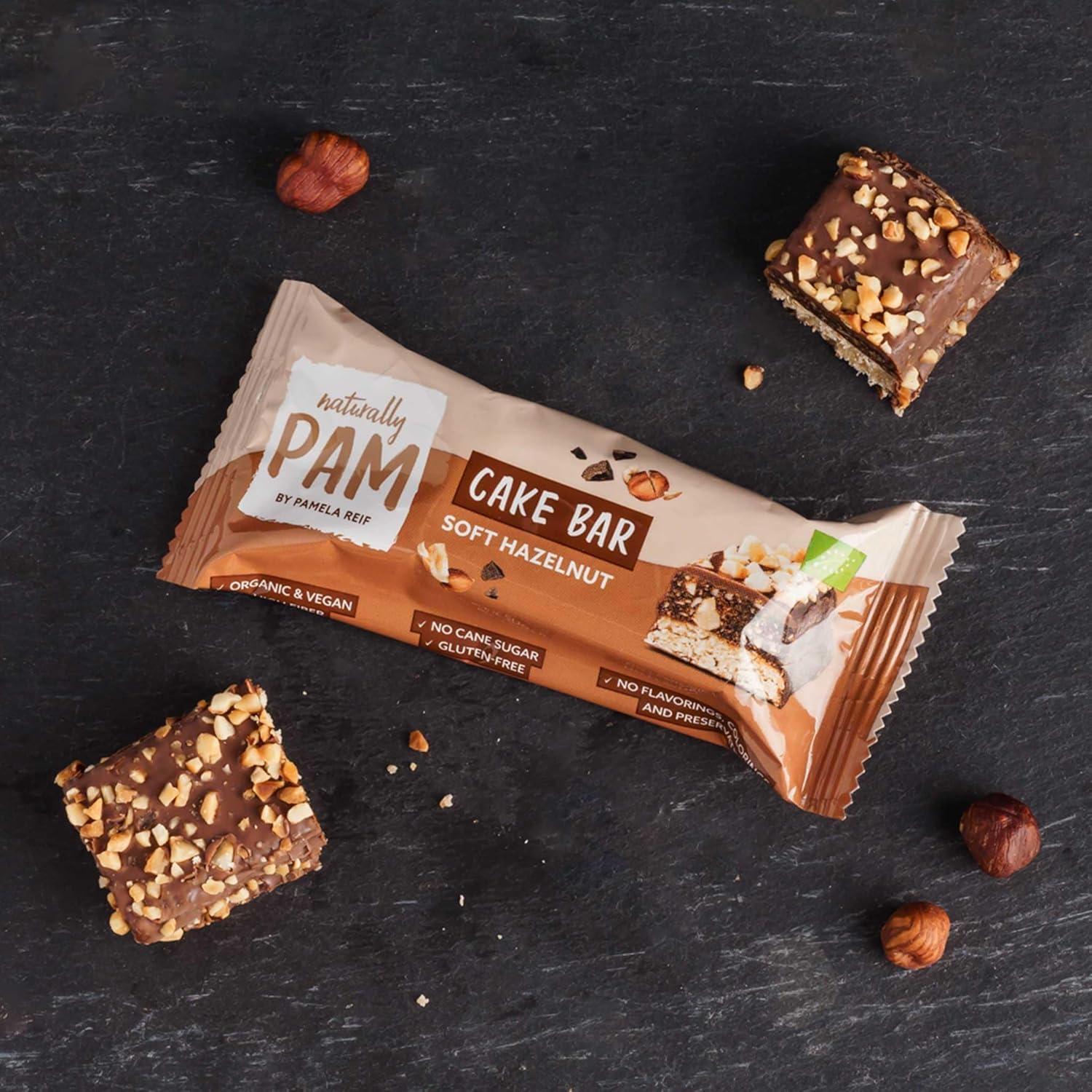 Naturally Pam Cake Bar - Bio & Vegan Gluten-Free Oat Bar Soft Hazelnut 12x44g | Delicious Cereal ...