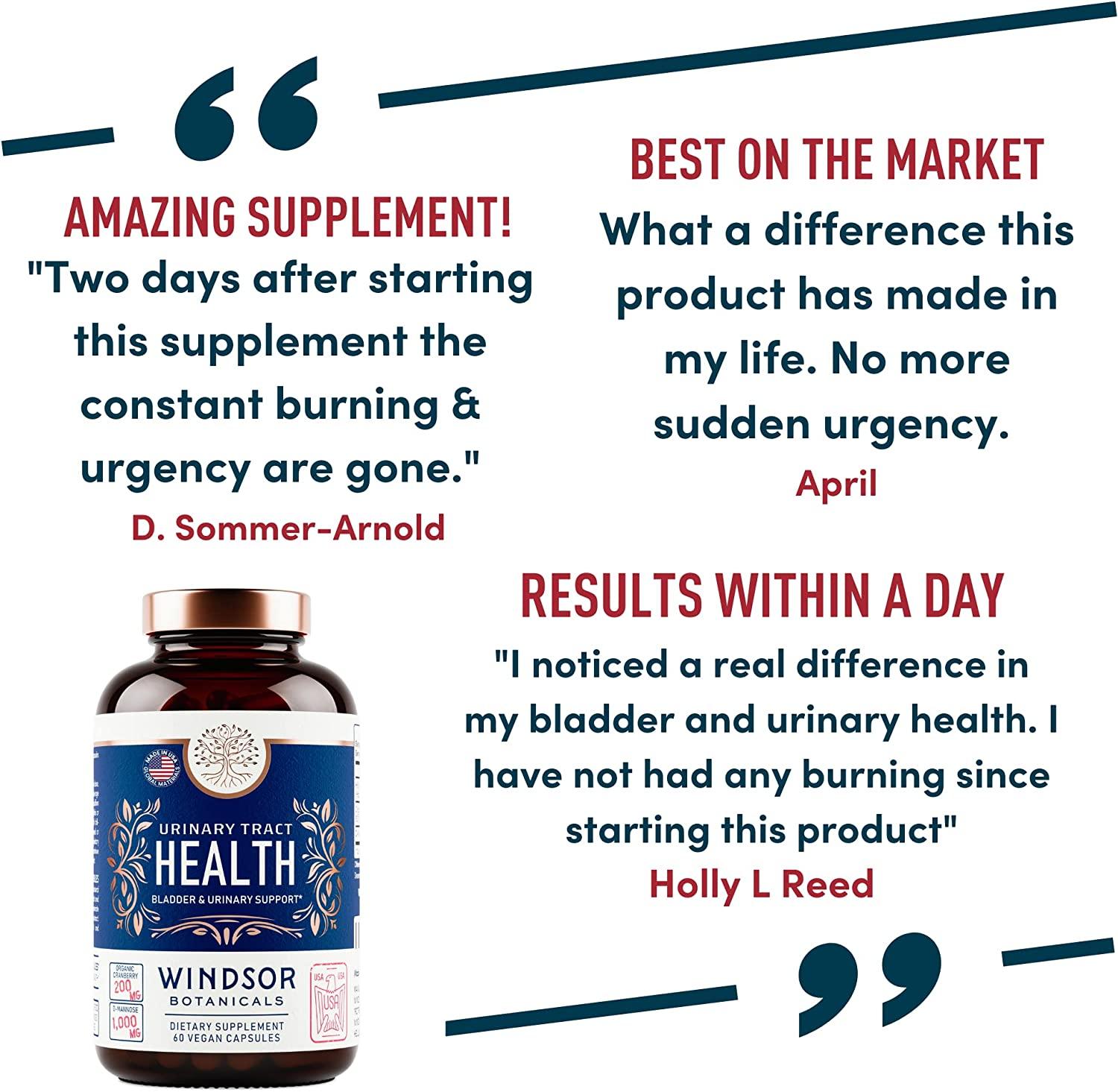 Windsor Botanicals Urinary Tract Health Supplement - High ...