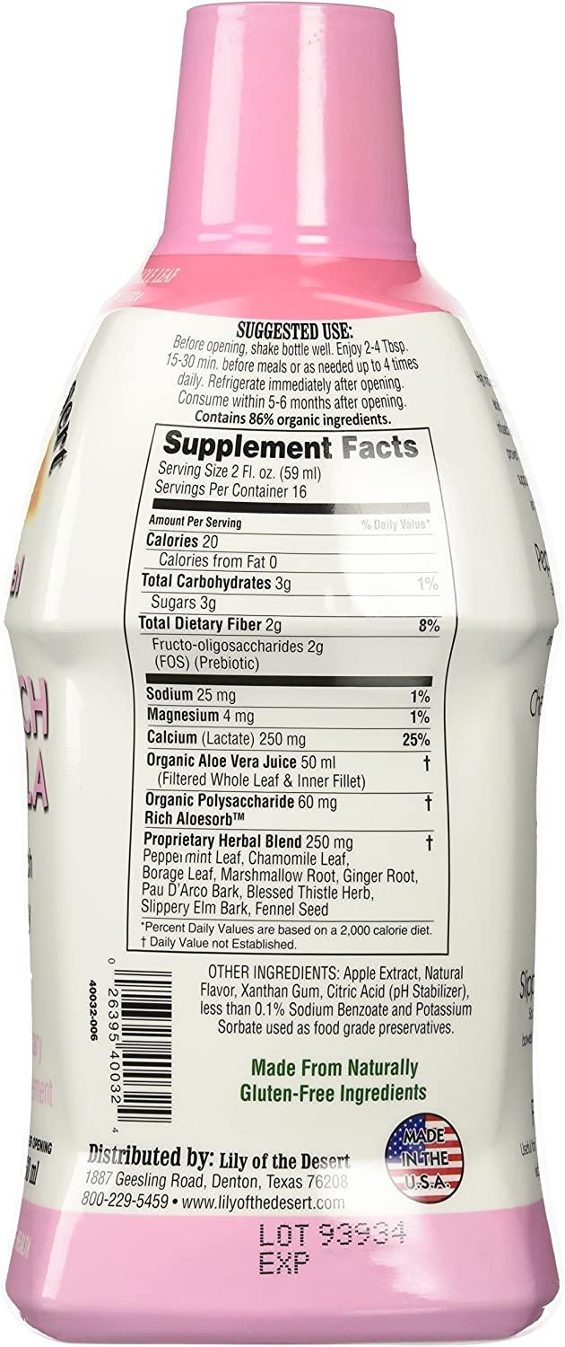 Lily of The Desert Aloe Herbal Stomach Formula Fresh Mint 32oz ...
