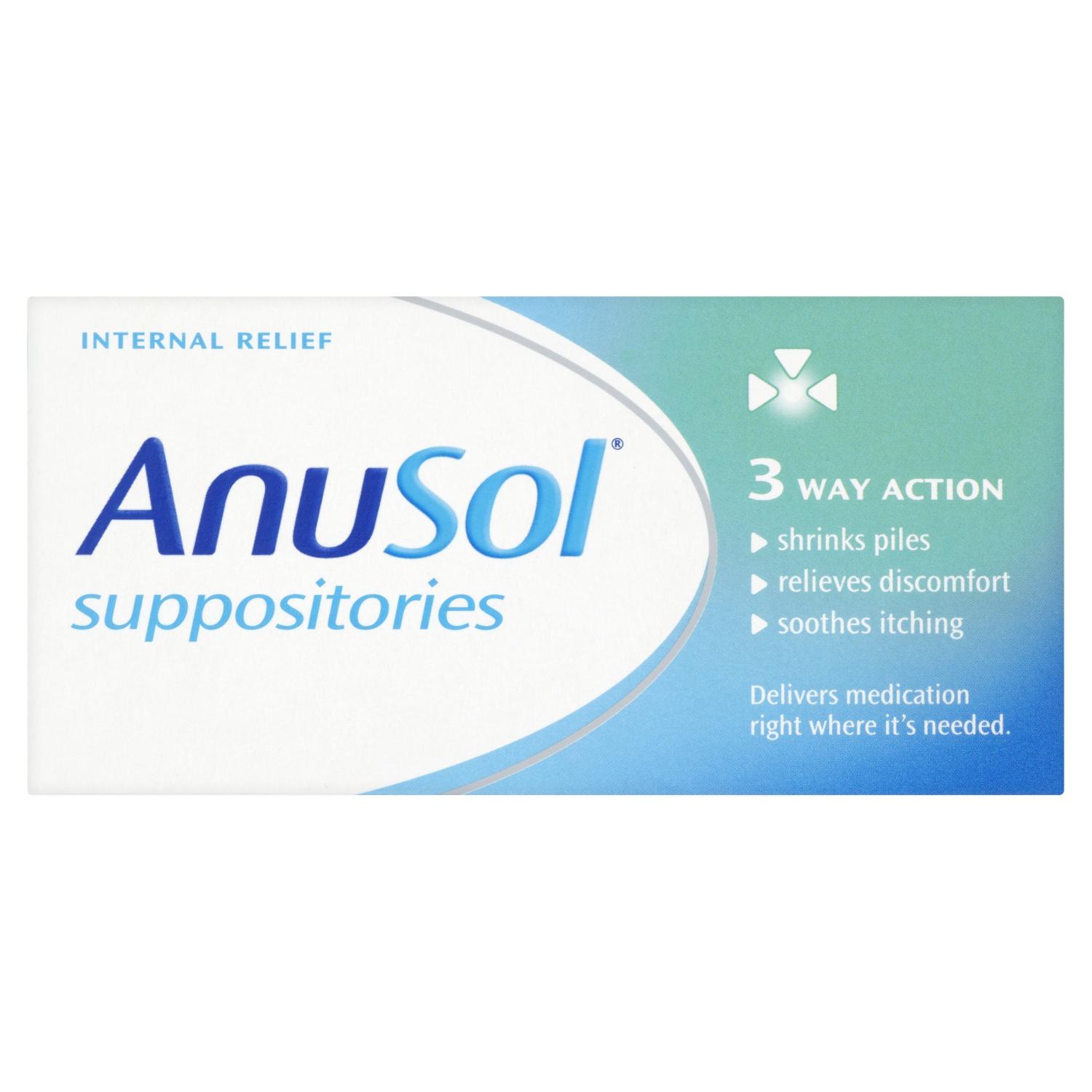 Anusol Haemorrhoids (Piles) Treatment Suppositories 12 Units | Buy Now ...