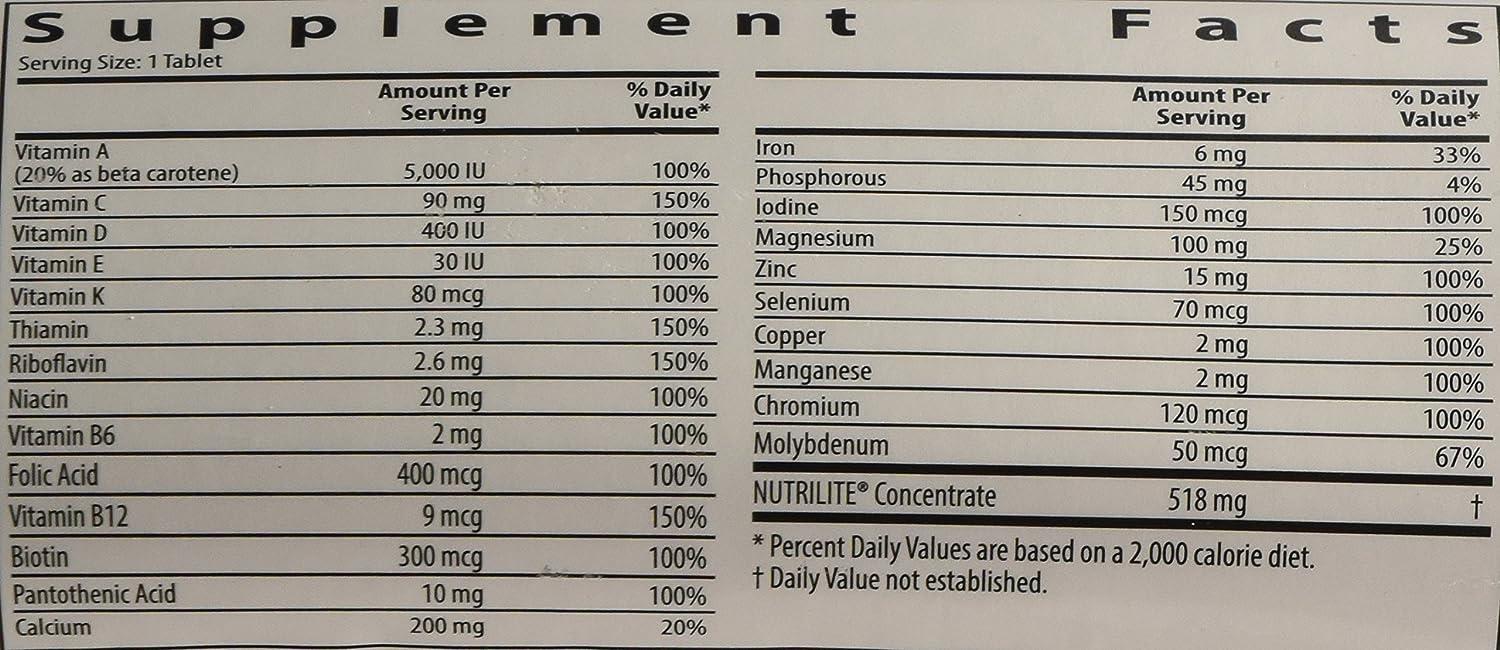 NUTRILITE Daily Multivitamin Multimineral 180 Tablets - Dietary ...