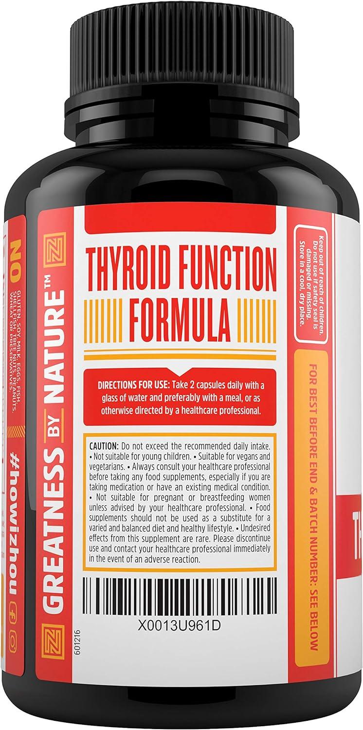 Thyroid Support Complex with Iodine, Magnesium, B12 & Ashwagandha ...