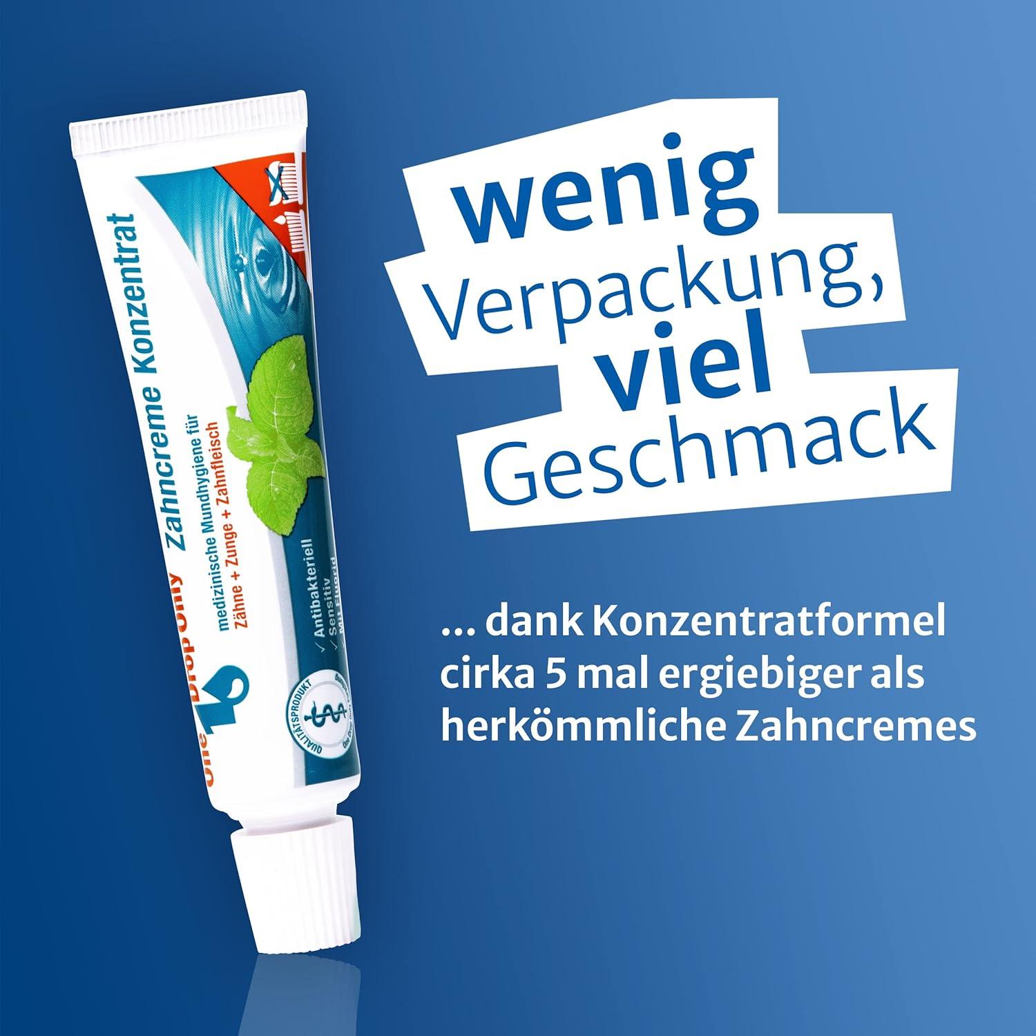 One Drop Only 25 ml Medically Concentrated Travel Toothpaste - Optimal ...