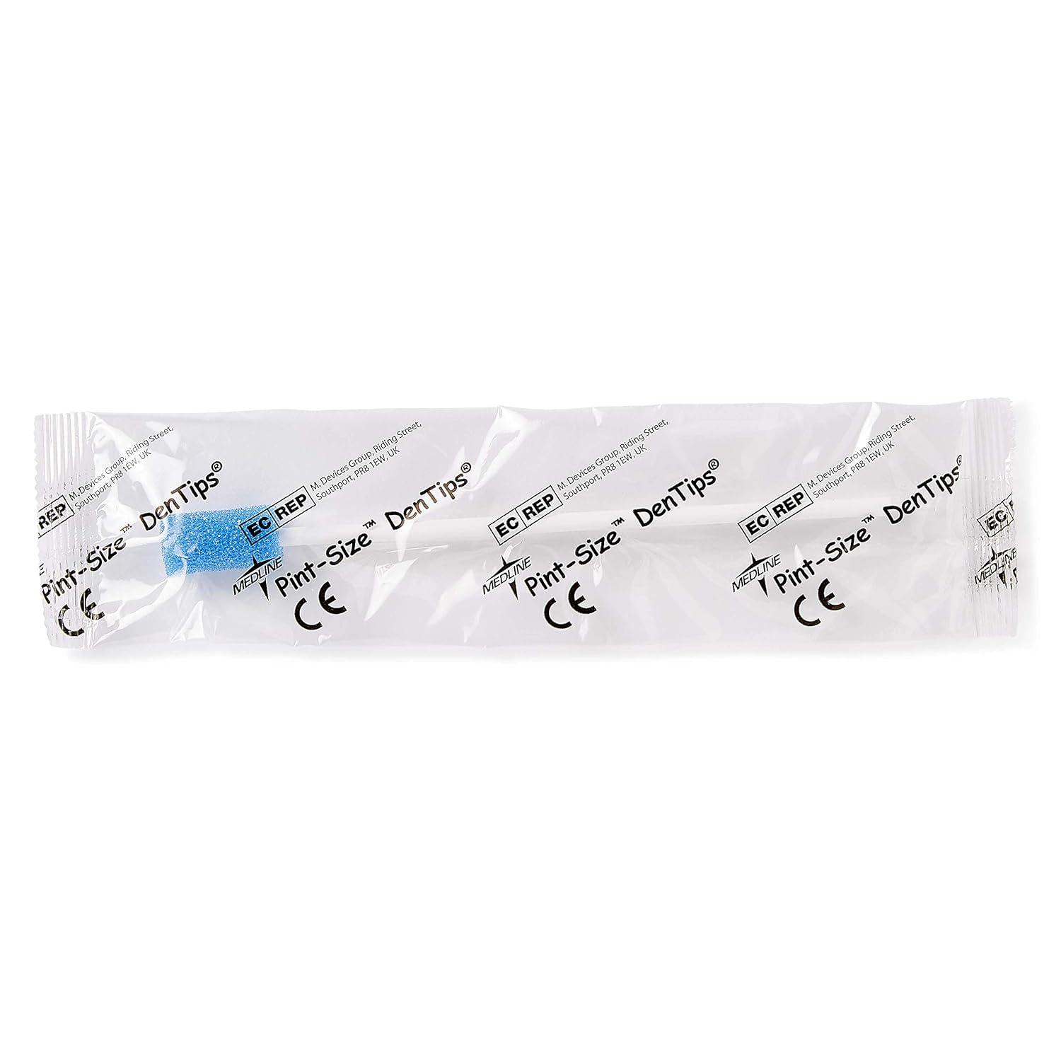 Medline Dentips Oral Swabsticks Adult Blue 500 Count - Disposable ...