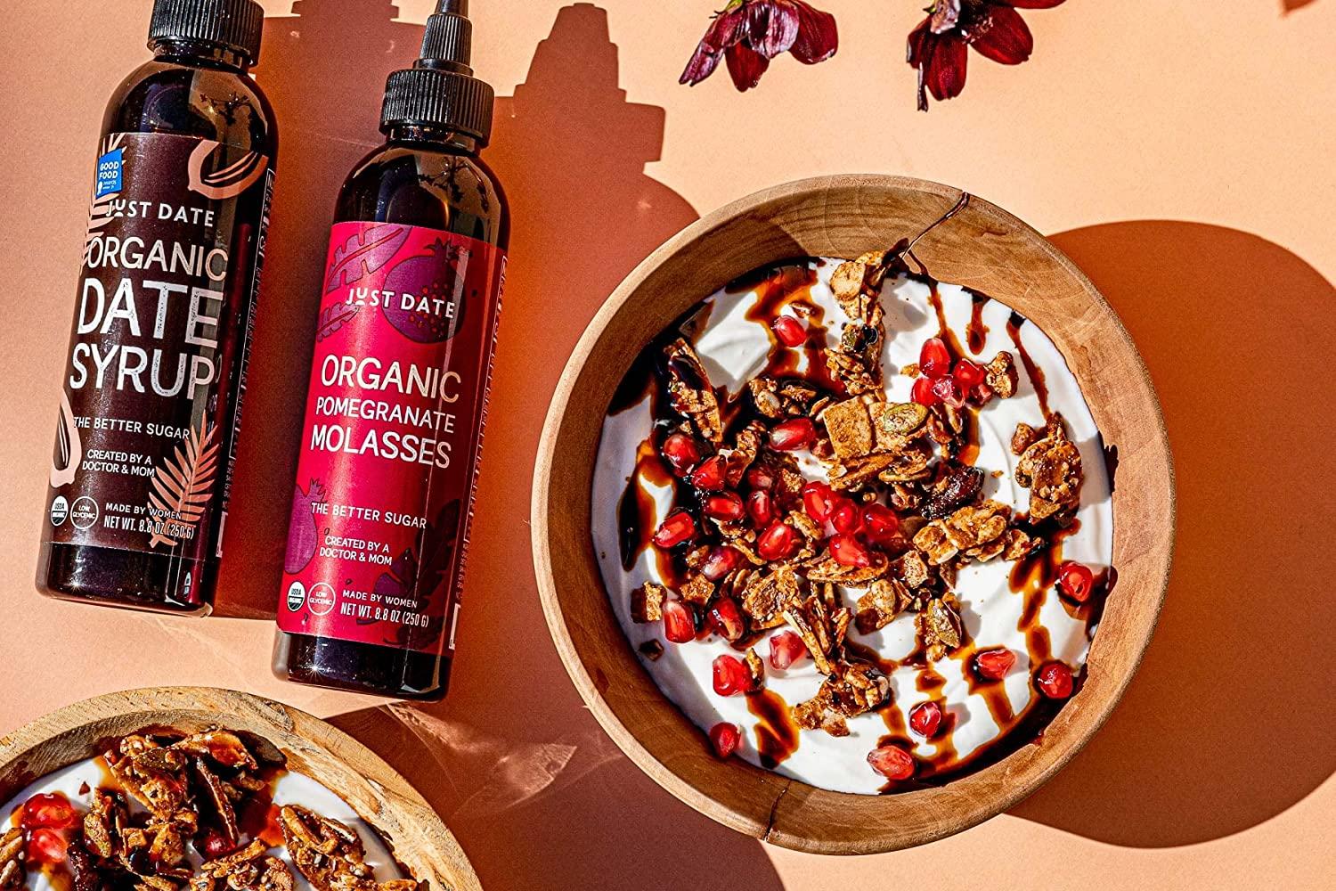 Just Date Syrup: Award-Winning Organic Date Syrup I Two 8.8 OZ Squeeze ...