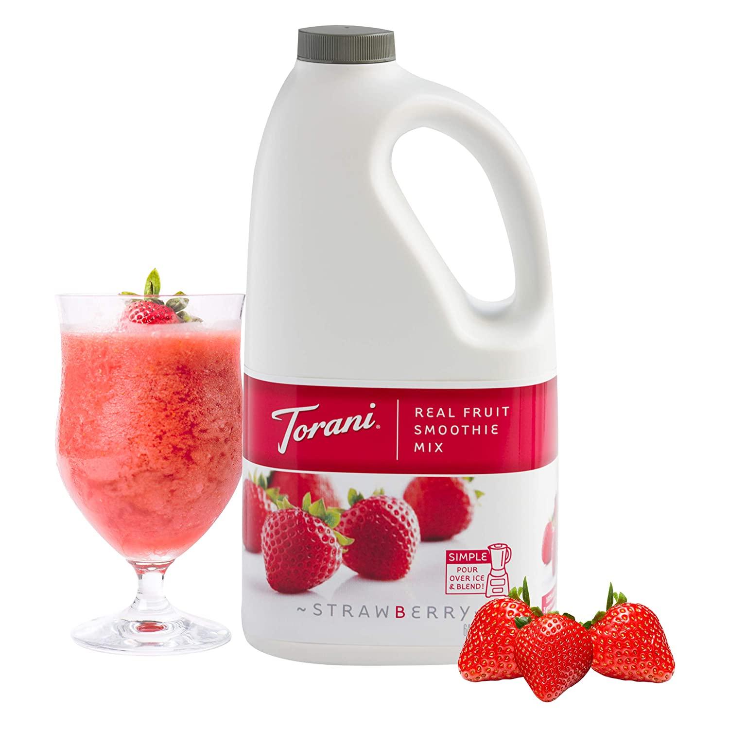 Torani Real Fruit Smoothie Mix Strawberry 64oz - Pack of 1 | Delicious ...