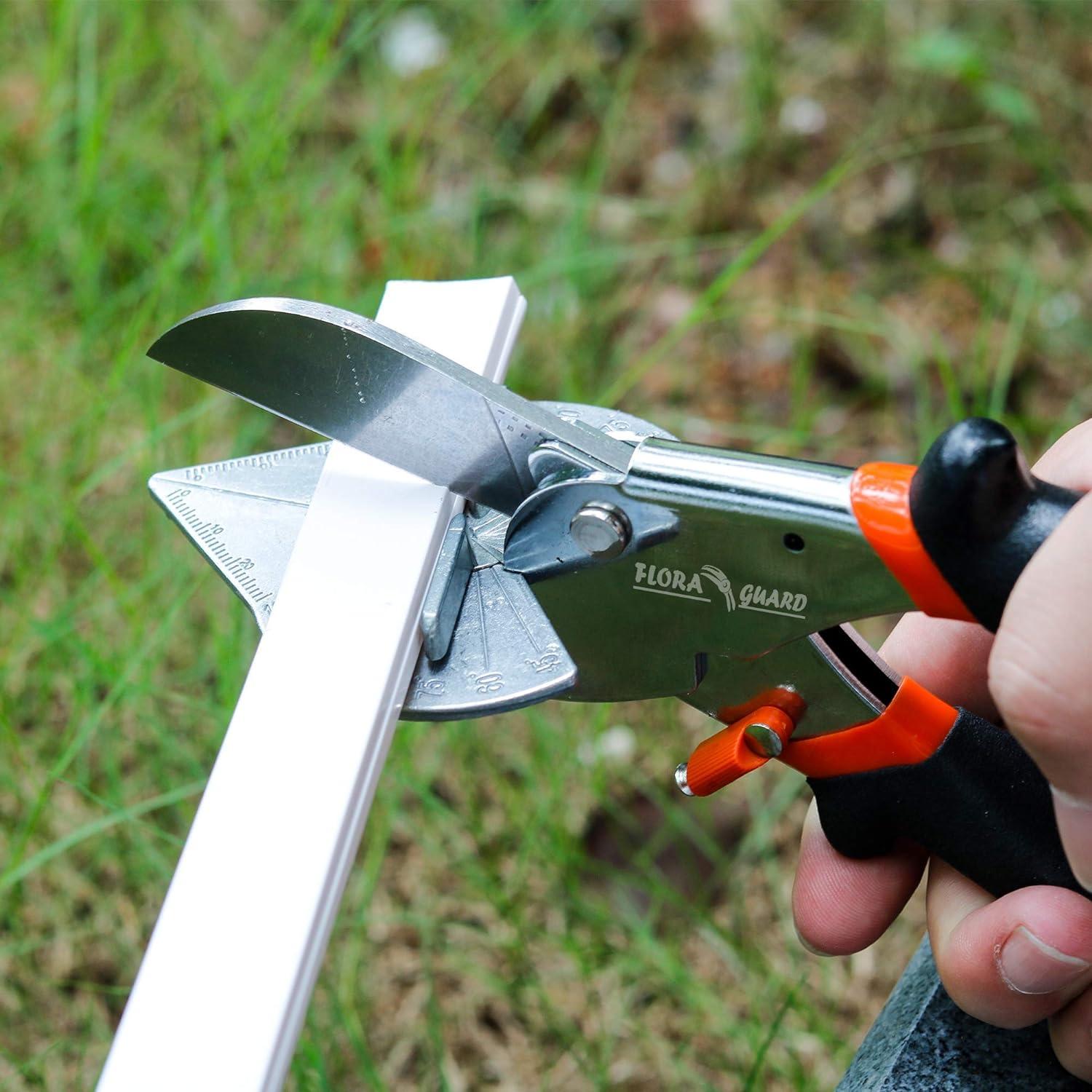 FLORA GUARD Miter Shears - 45 to 135 Degree Multi Angle Trim Cutter ...