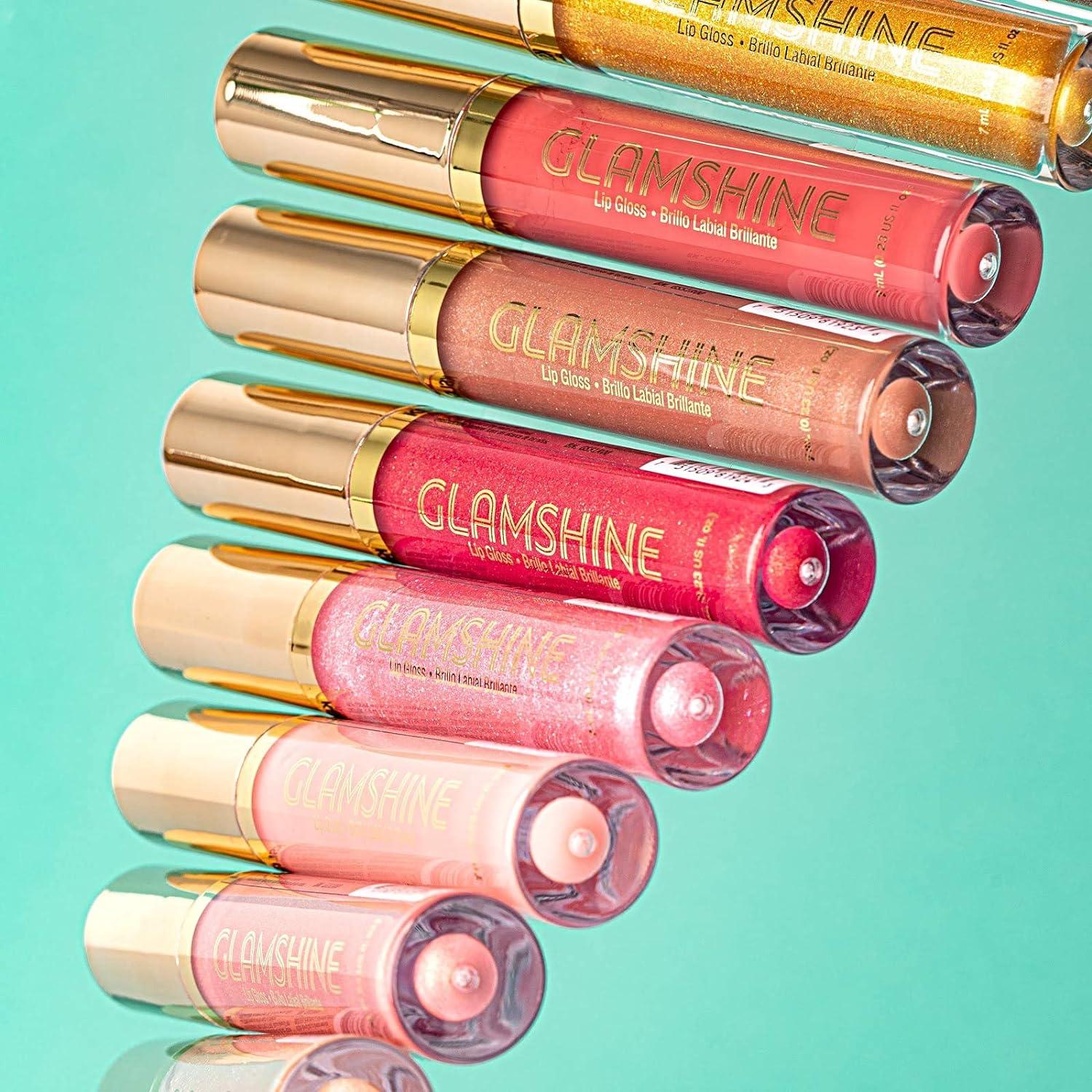 KISS Glam Shine Vita Lip Gloss 3 Pack - Bare Baby, Rosy Delight, Nutty ...