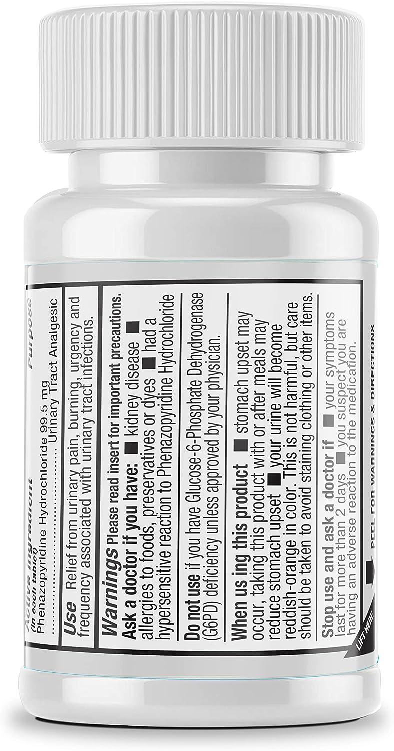 Fast-Acting Safrel Urinary Pain Relief Tablets - Phenazopyridine ...