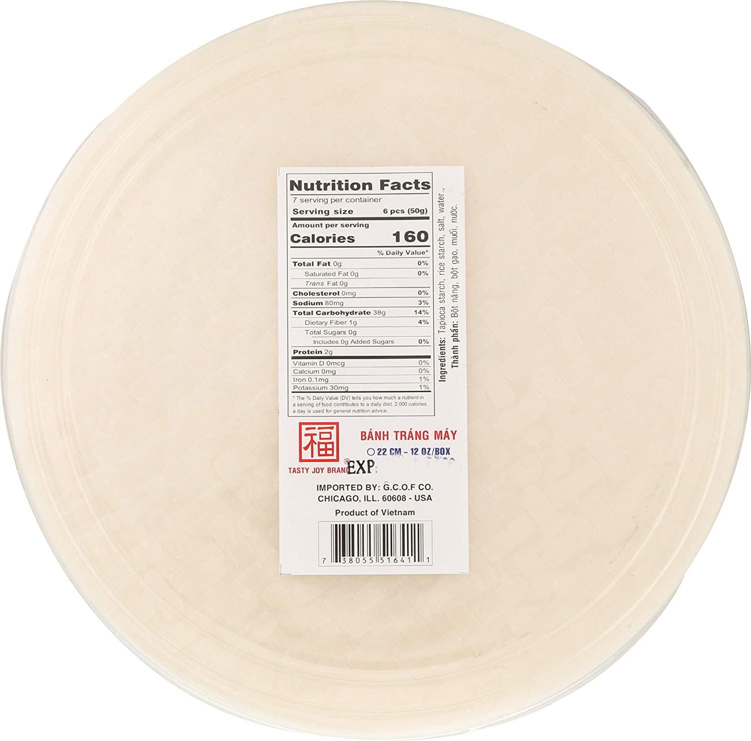 Banh Trang Spring Roll Wrapper 12 oz - Authentic Vietnamese Rice Paper ...