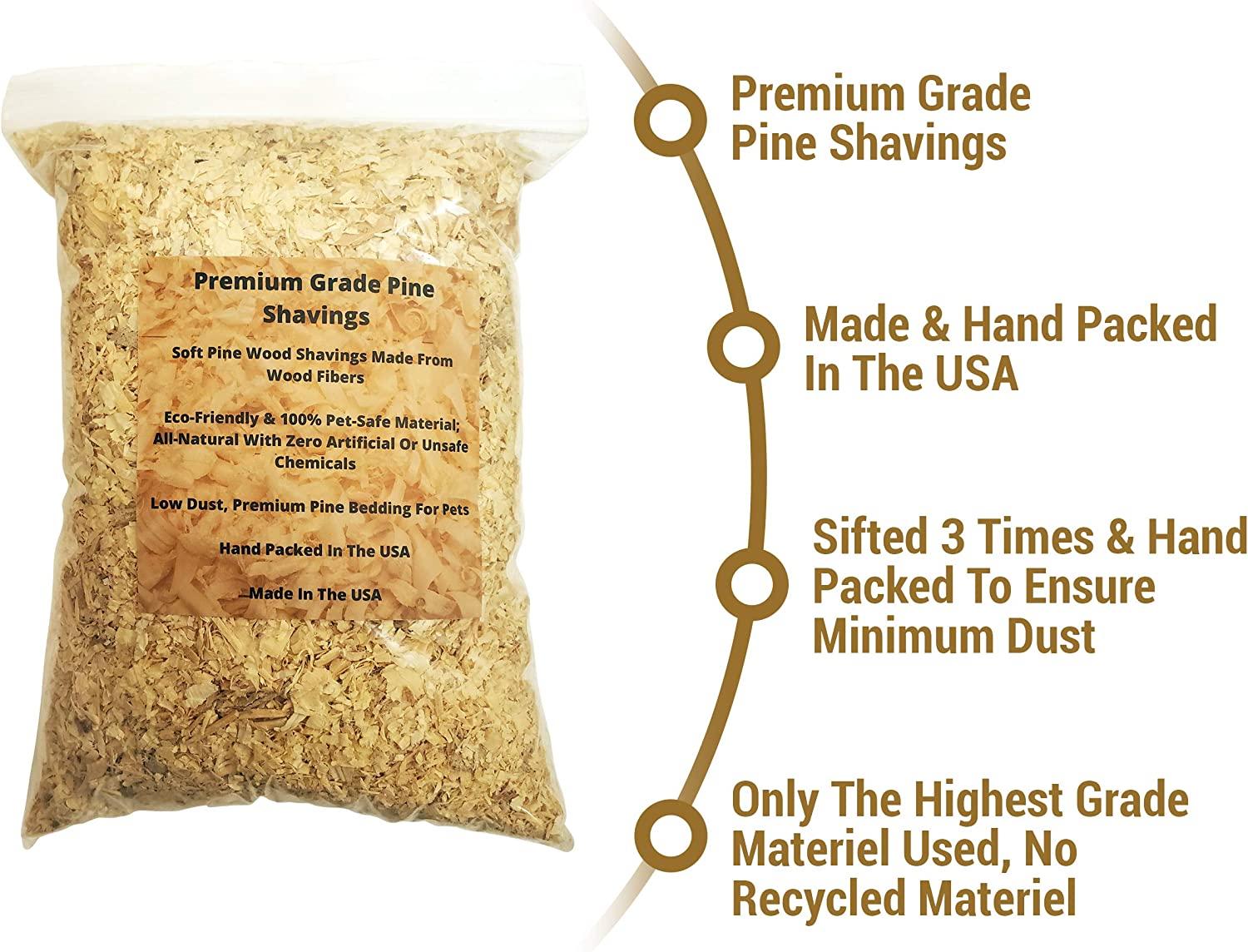 Wood Smith USA Premium Pine Bedding - 4 Quart | Dust Free & Natural ...