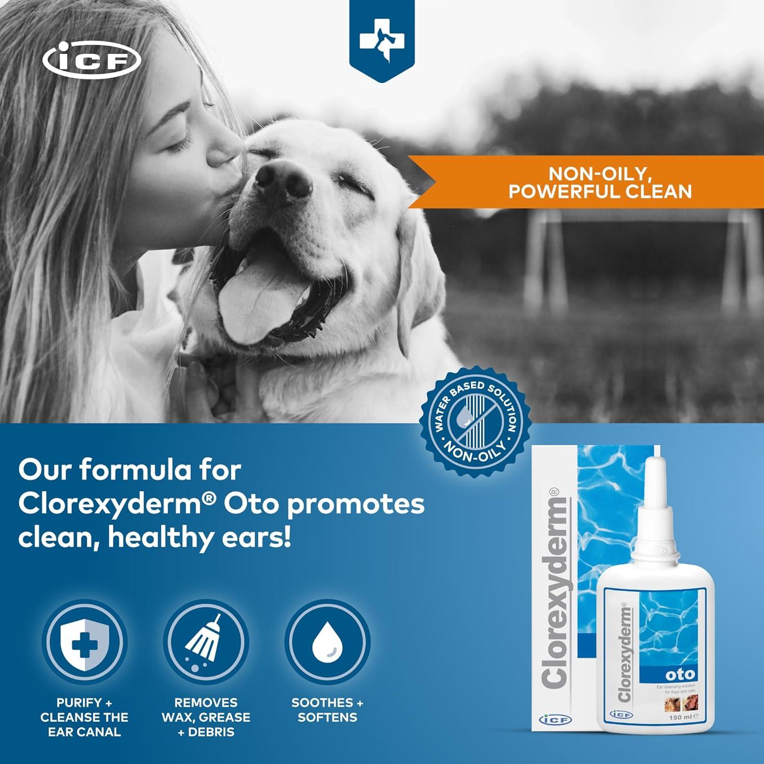 Clorexyderm Oto Ear Cleaner Solution for Cats & Dogs - 150ml | Buy Now ...