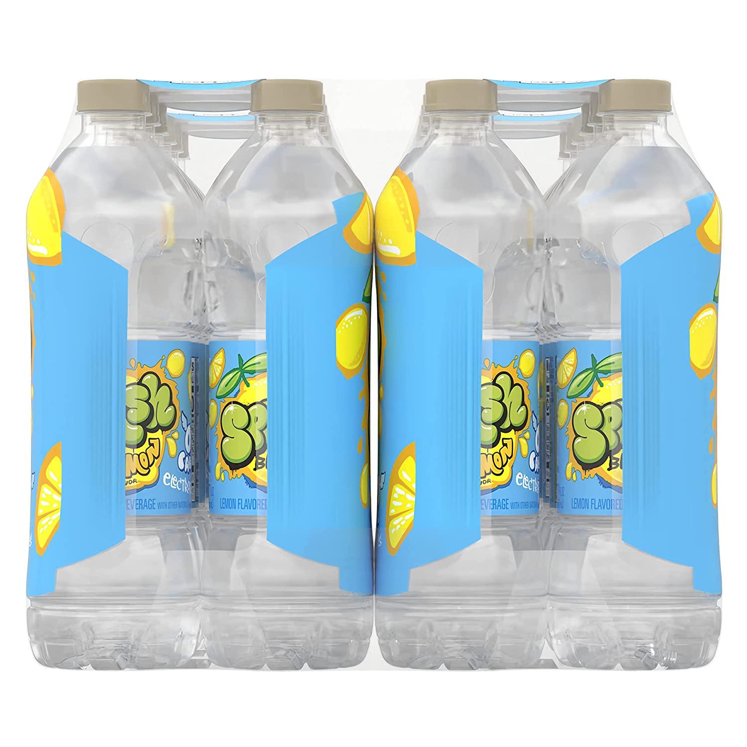 Splash Blast Lemon Flavored Water Beverage - 16.9 Fl Oz Plastic Bottles ...