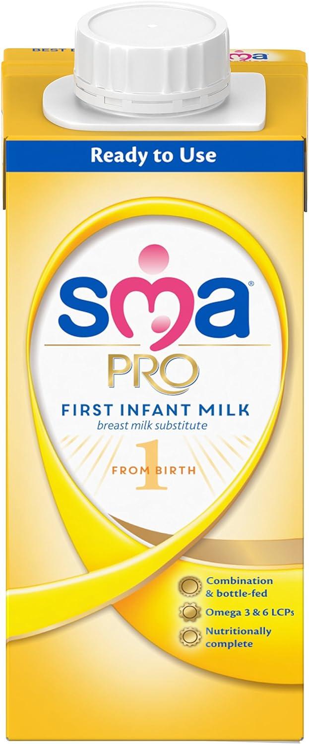 SMA PRO First Infant Baby Milk 200ml - Ready to Drink Liquid Formula ...