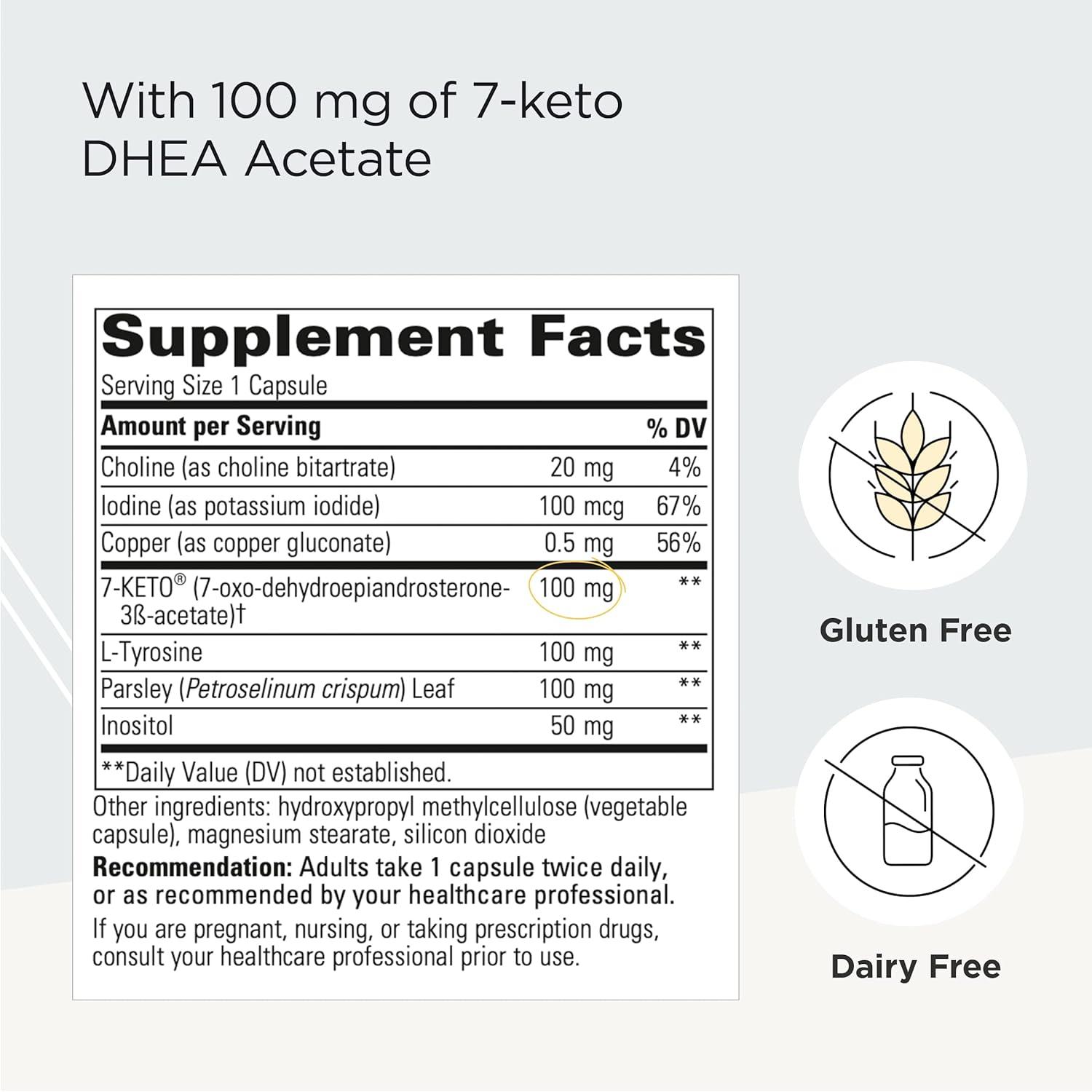 Integrative Therapeutics 7-Keto Lean - DHEA Metabolite for Metabolism ...