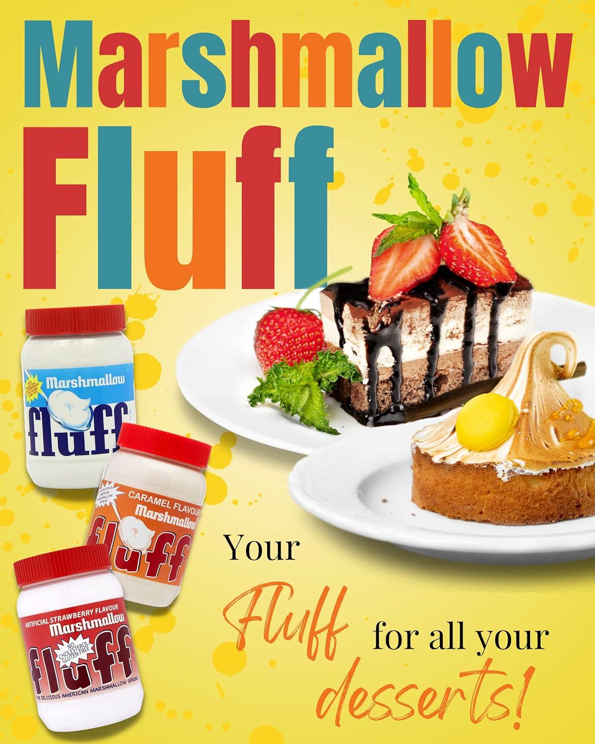 Marshmallow Fluff Original Caramel and Strawberry Mix (213g x3) with ...