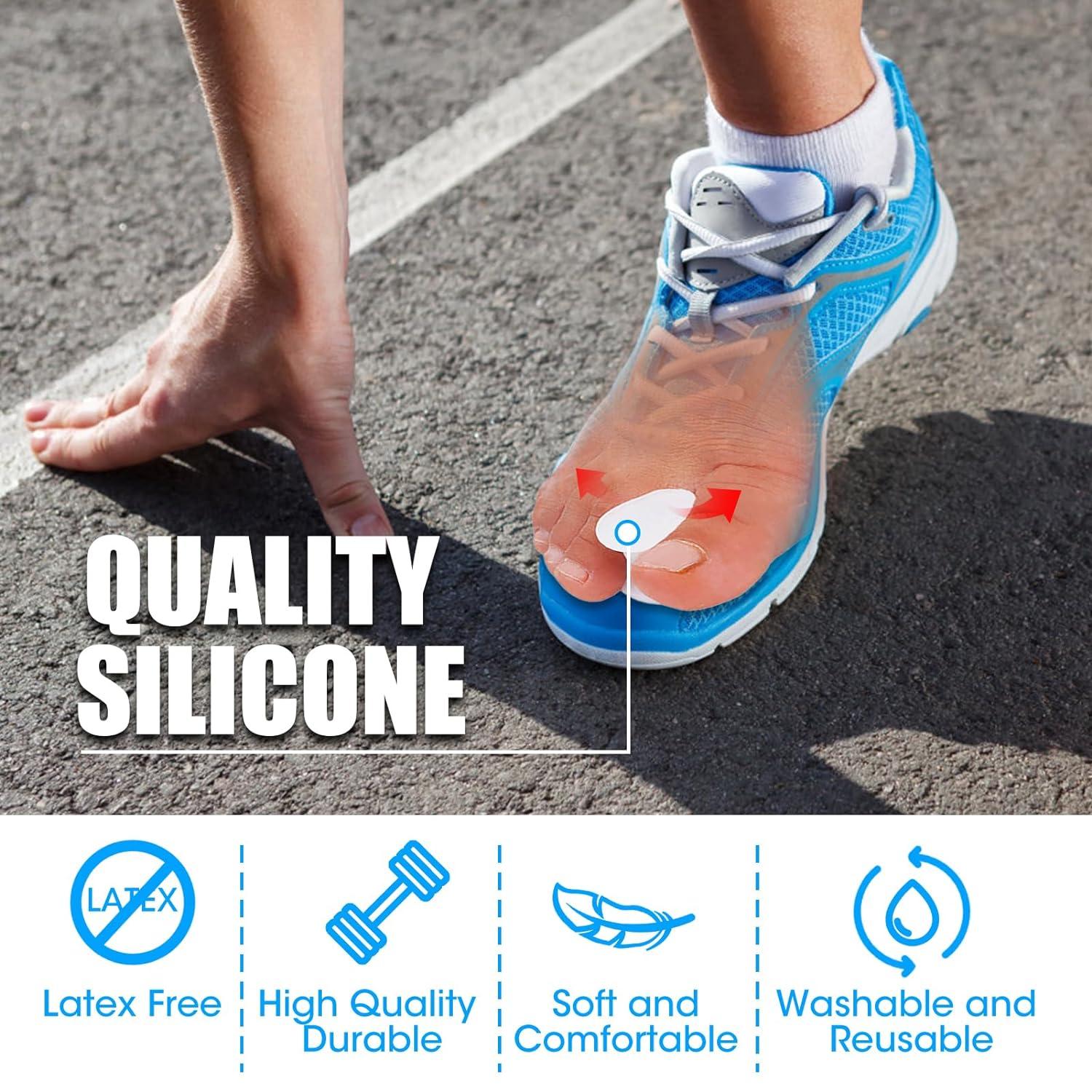 SmartMaster Silicone Toe Separators - 2 Pairs Bunion Corrector & Toe ...