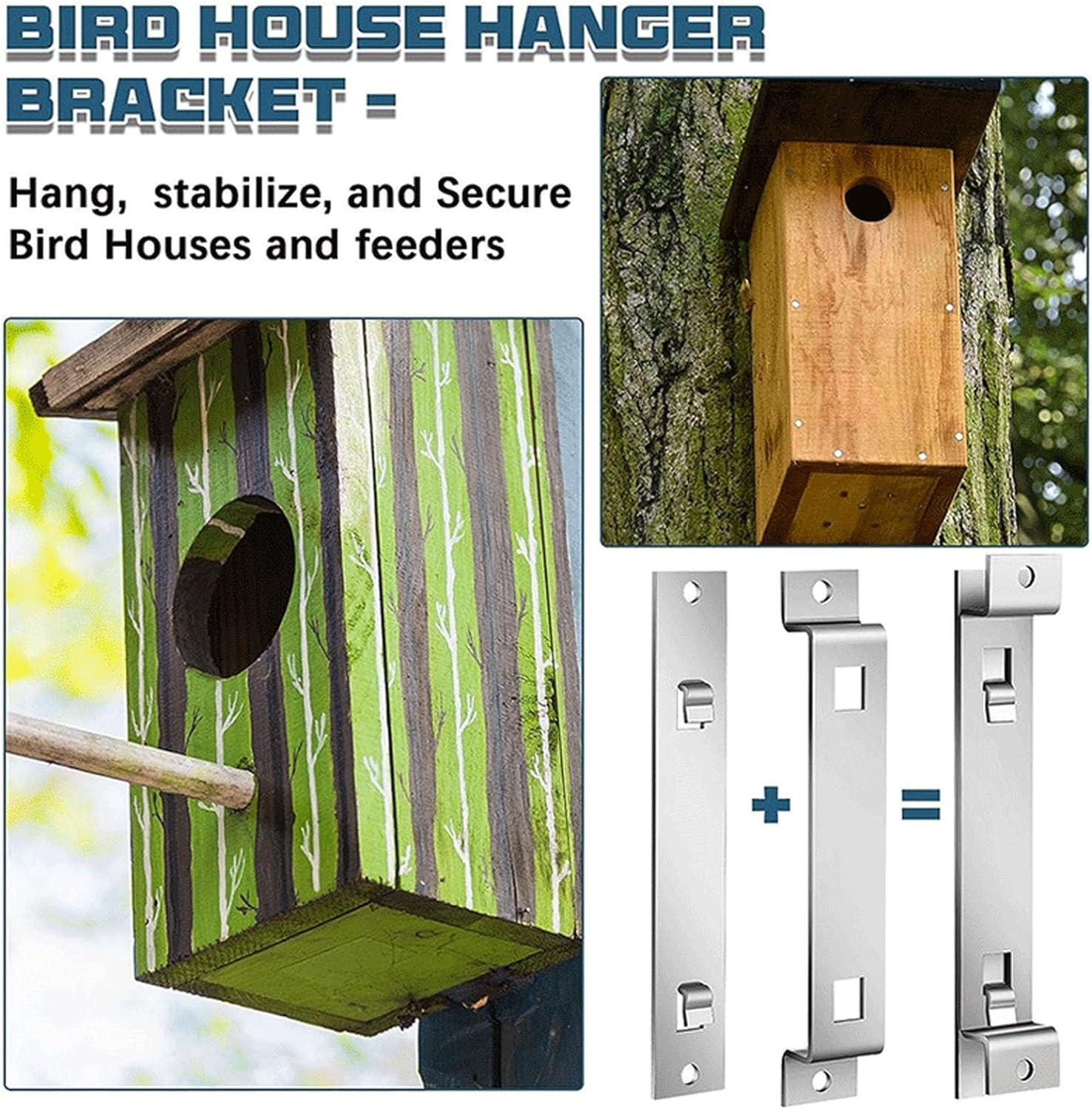 Fdit 2 Sets Bird House Hanger Bracket for Securing Bird Houses ...
