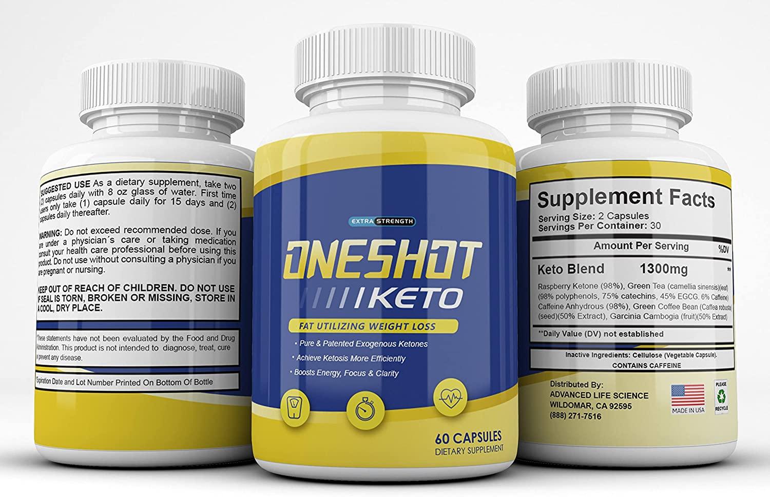 (Official) One Shot Advanced Ketogenic Pill Shark Formula 1300mg Made ...