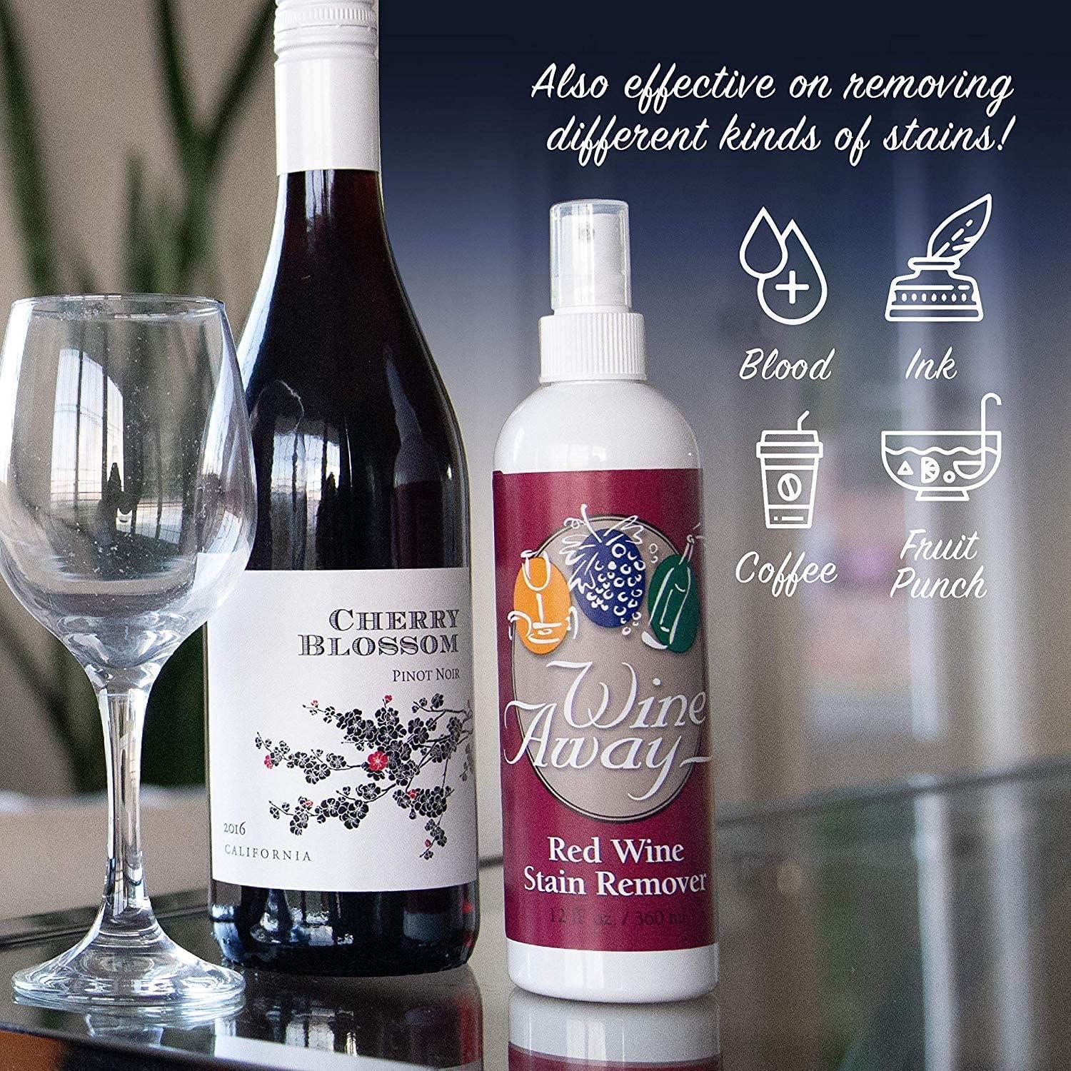 Wine Away Red Wine Stain Remover 12oz - Fabric Upholstery & Carpet ...