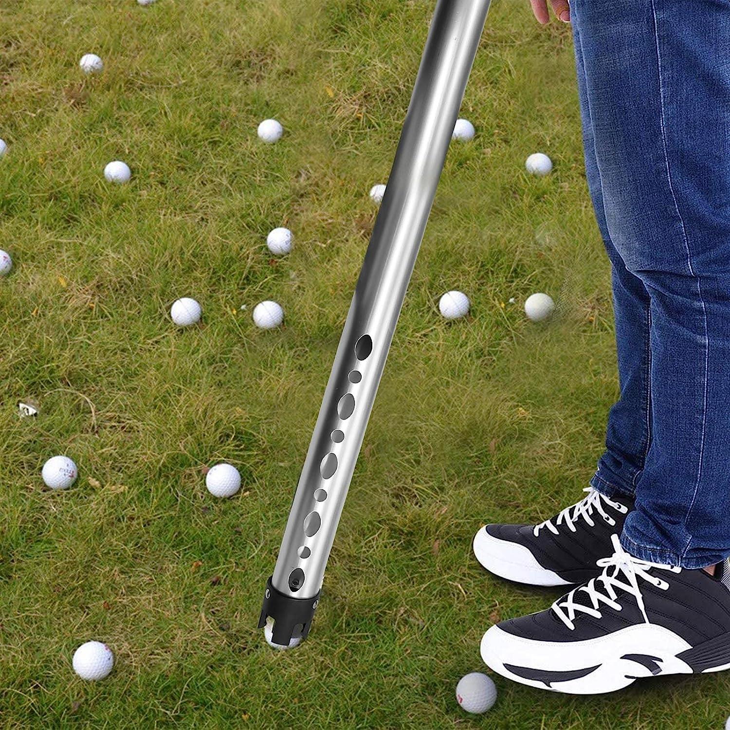 FINGER TEN Golf Ball Retriever Shagger Tube - Aluminum Can Hold 23 ...