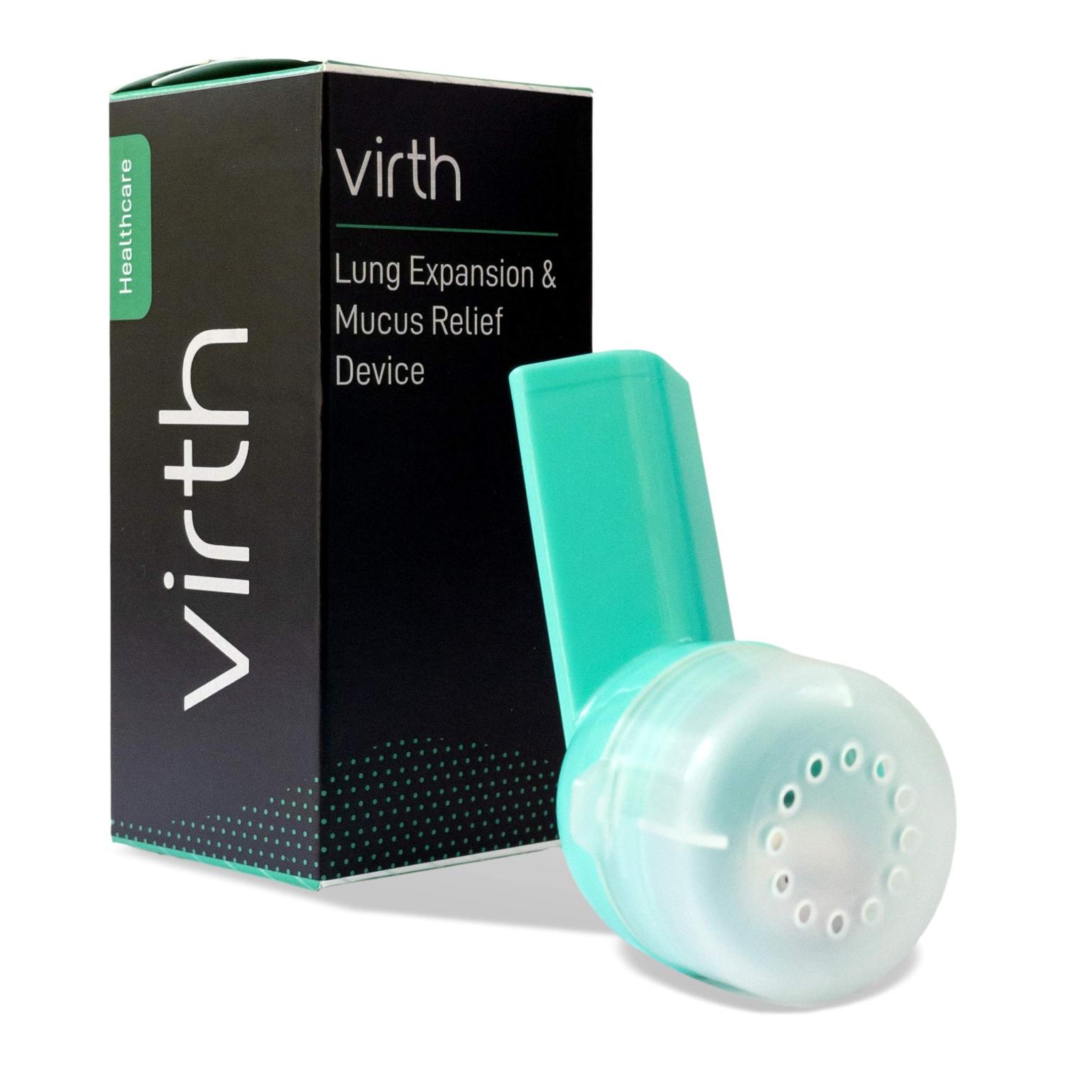 VIRTH Lung Expansion & Mucus Relief Device | Breathing Exercise Flutter ...
