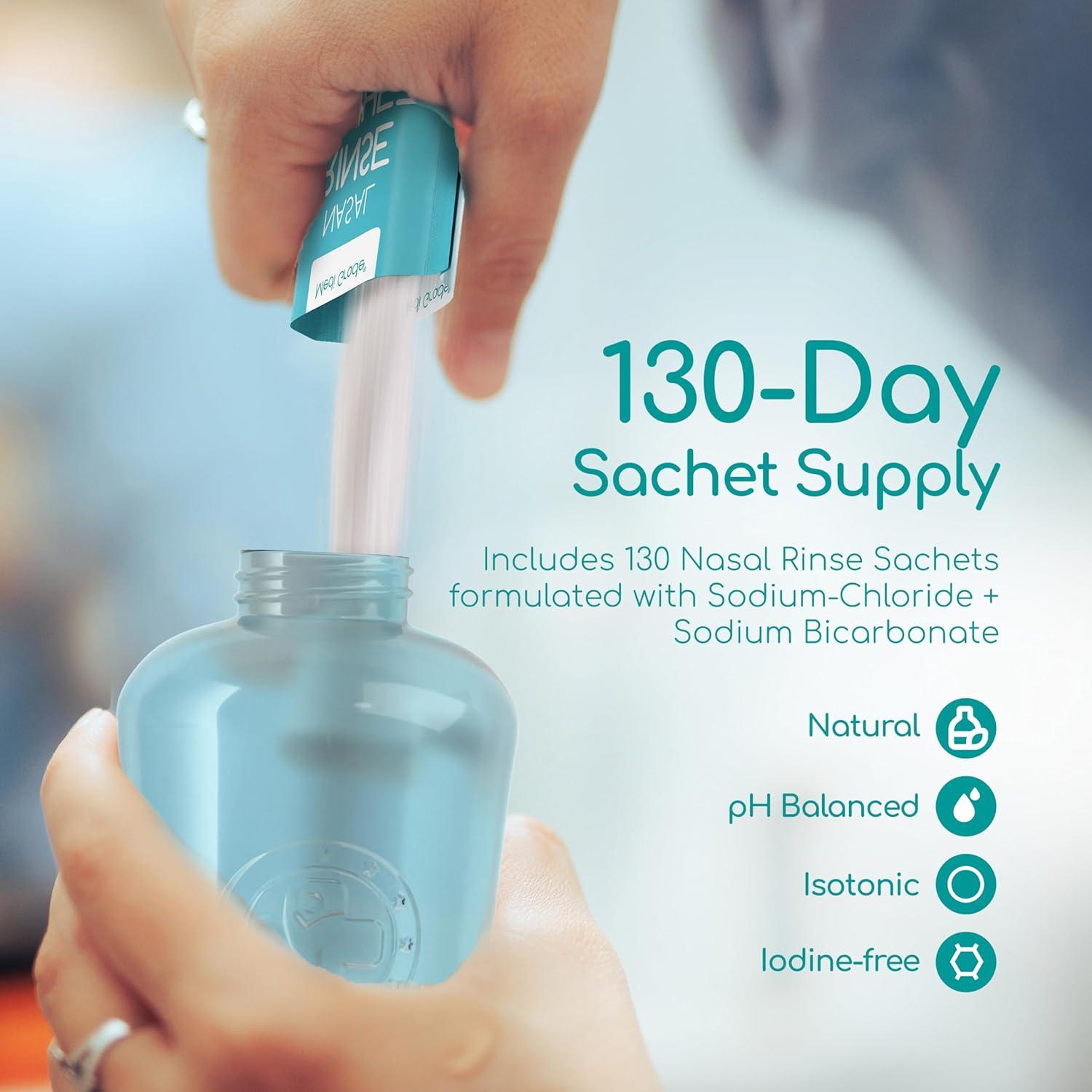 Medi Grade Saline Nasal Rinse Salt Sachets - 130 Sachets x 4.5g ...