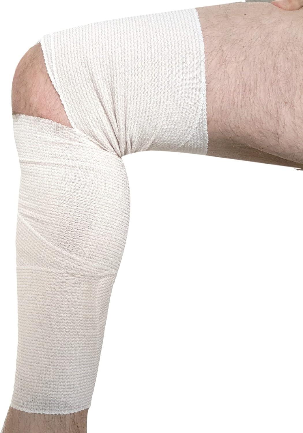 HGP Elastic Bandage Wrap 4 Pack - Extra Wide 6 X 15' Compression Wrap ...