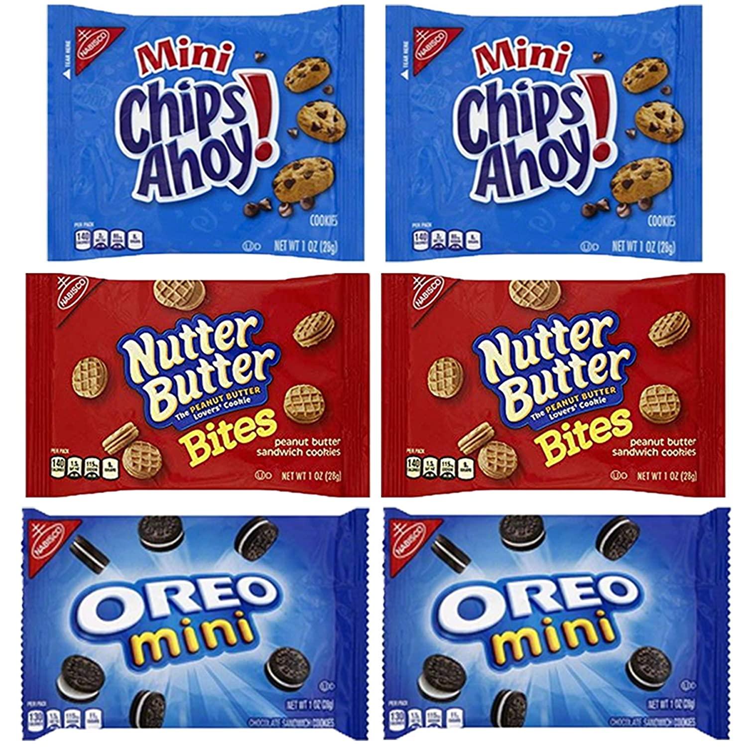 30 Count Cookies Variety Pack - Assorted Individually Wrapped Snacks ...