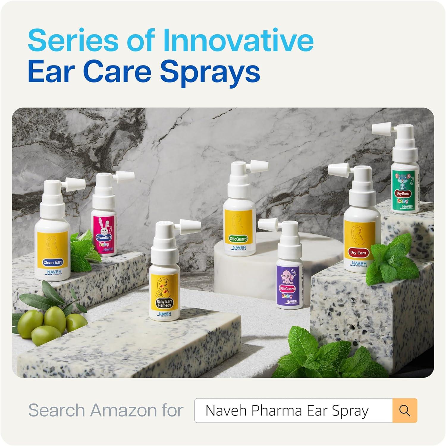 Naveh Pharma Itchy Ears Remedy 30ML - Ear Cleaning & Itch Relief Spray ...
