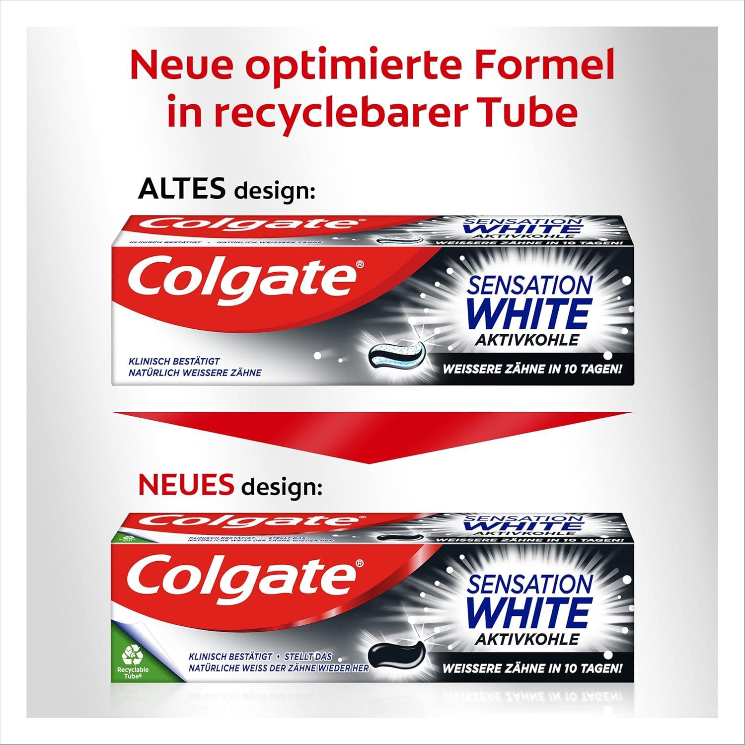 Colgate Sensation White Activated Charcoal Toothpaste - 75ml | Premium ...