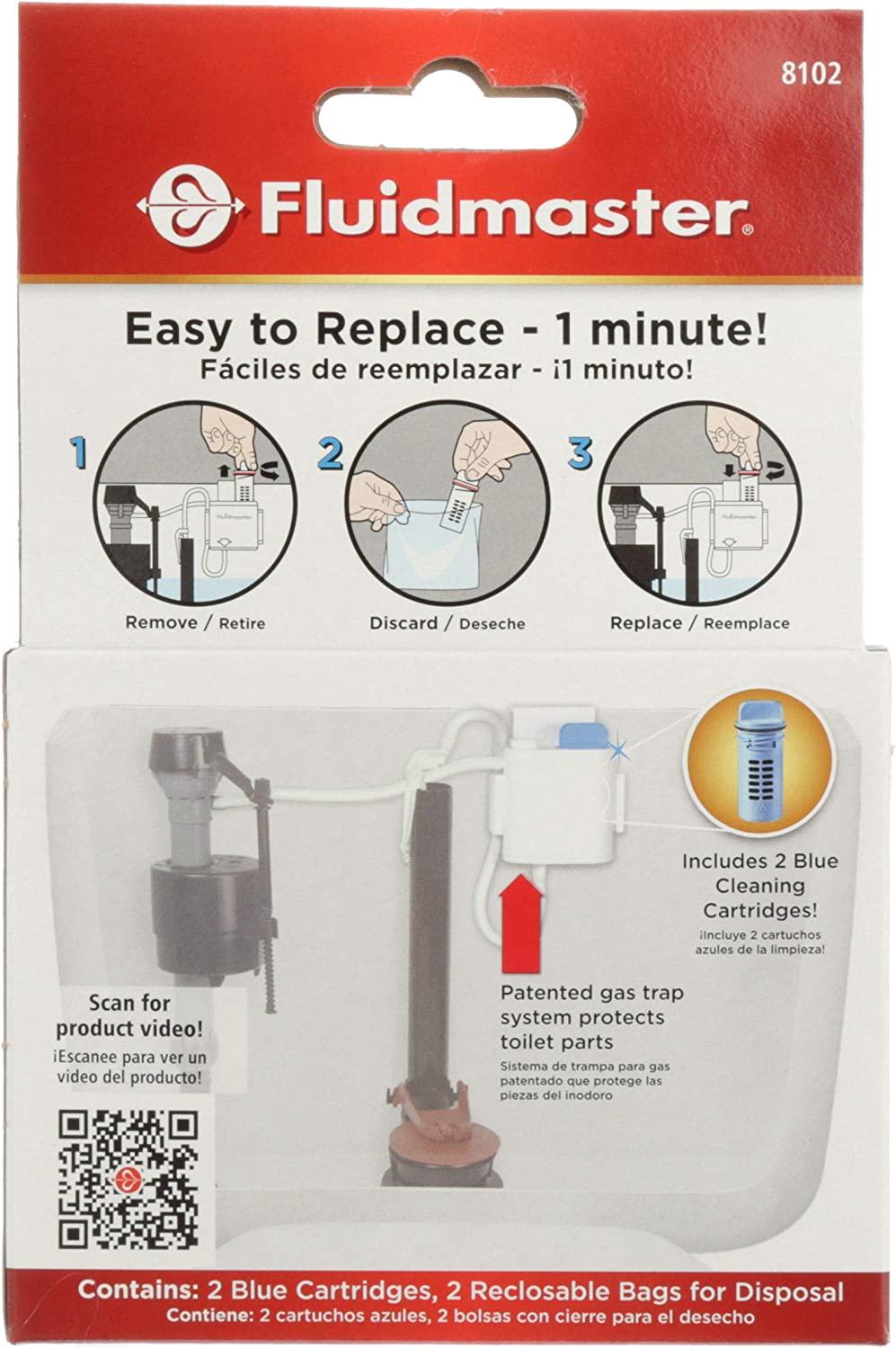 Fluidmaster 8102P8 Flush 'n Sparkle Automatic Toilet Bowl Cleaning ...