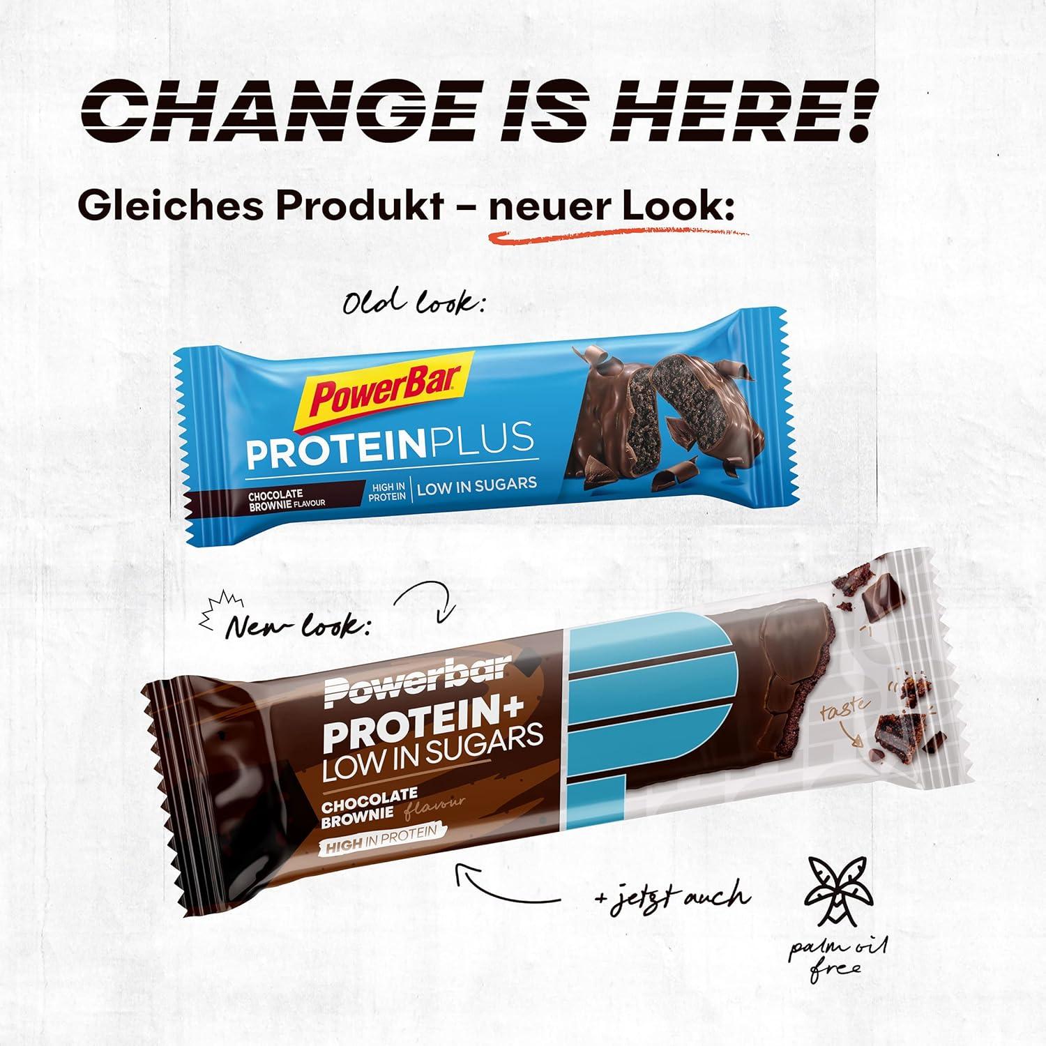 Powerbar Protein Plus Bar - Low Sugar High Fiber Chocolate Brownie (107 ...