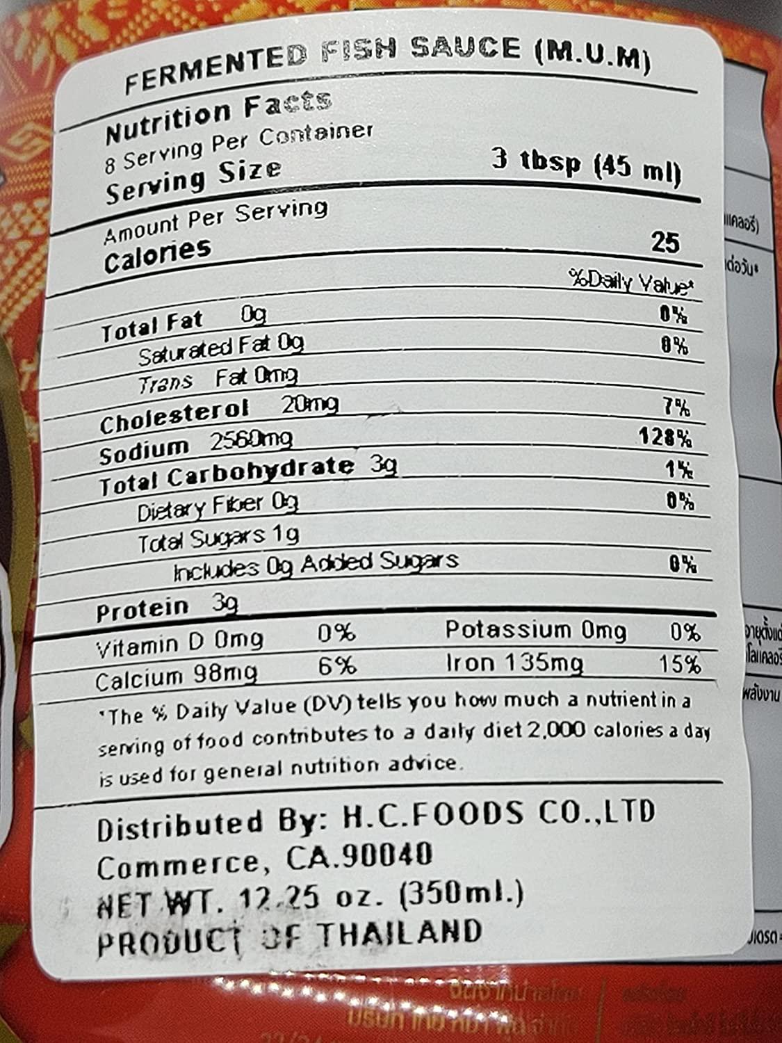 Mum Fermented Fish Sauce (Nam Pla Ra Dak Plara) 350ml (2 Pack ...