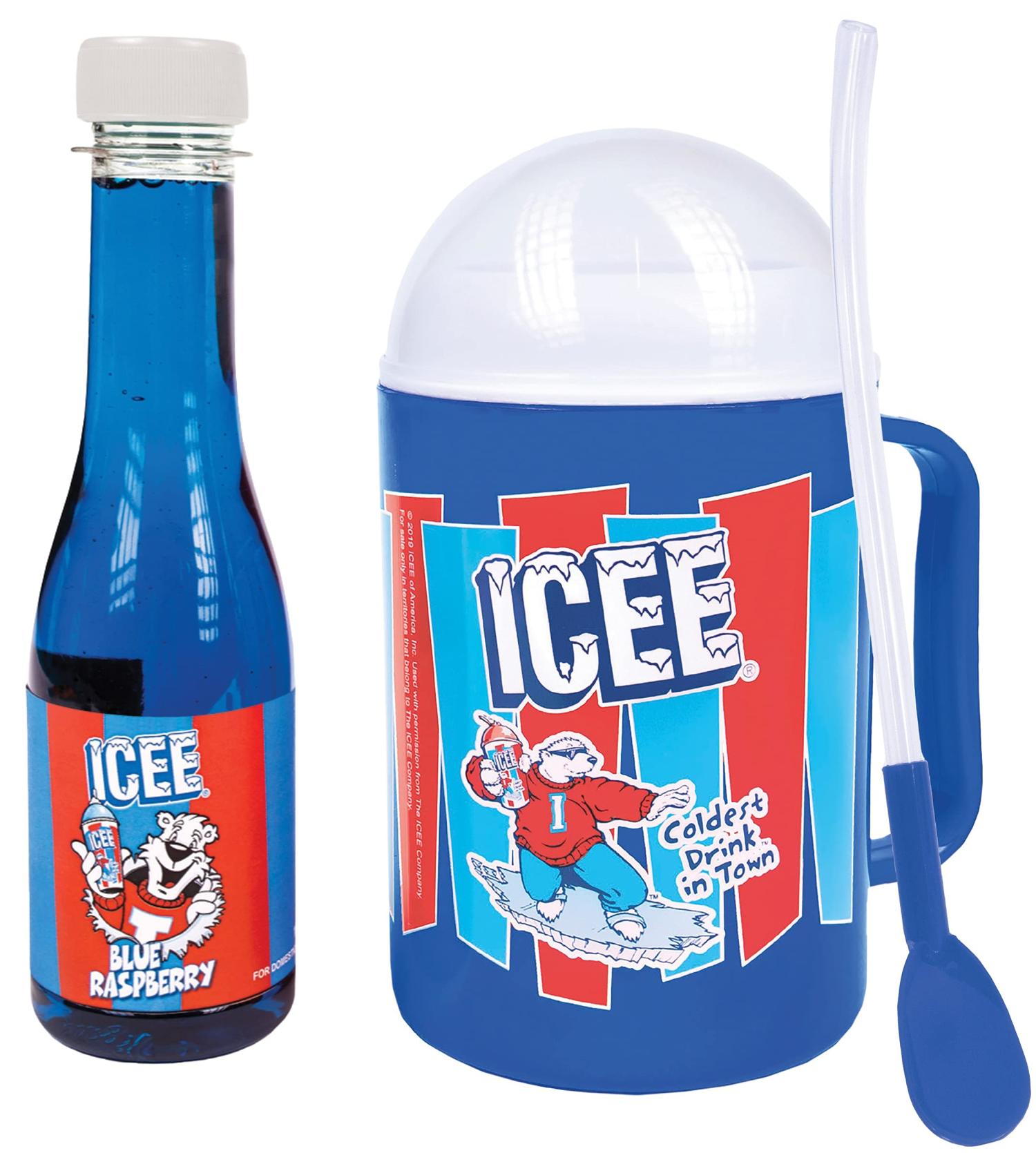 ICEE Slushie Making Cup Set with Blue Raspberry Syrup | Genuine ICEE ...