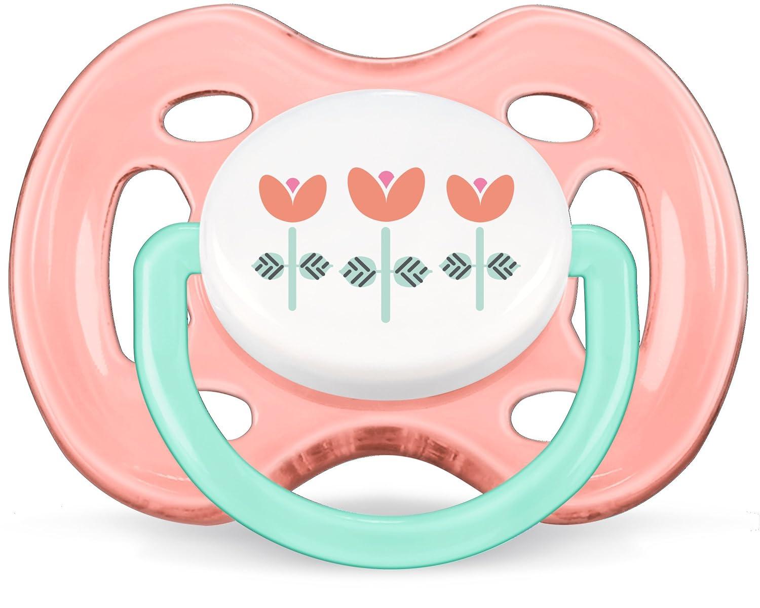 Philips Avent SCF172/02 Girls Pacifier - Ventilated 0-6 Months 2 Pack ...