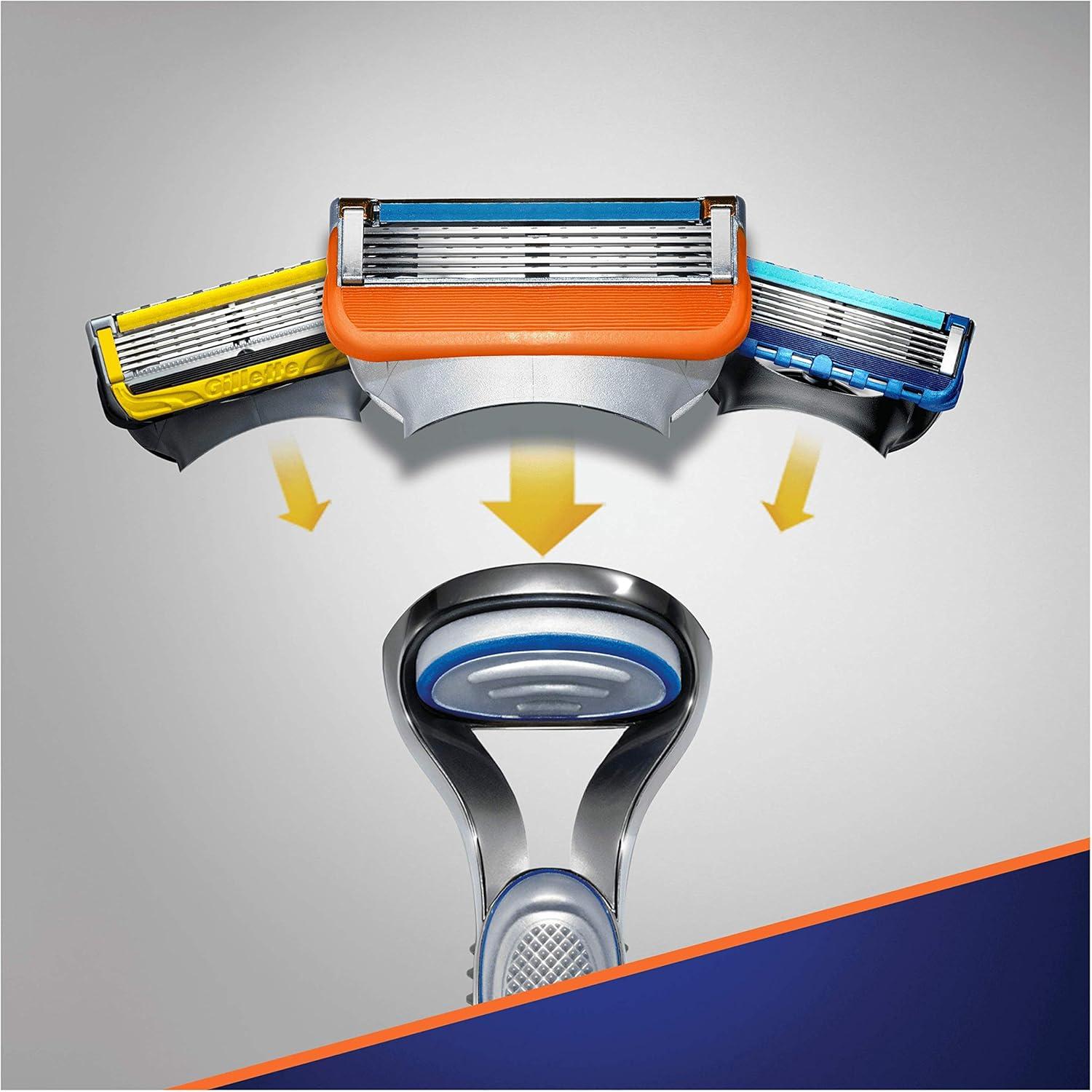 Buy Gillette Fusion Razor Blades 10 Pack + Razor for Men ...