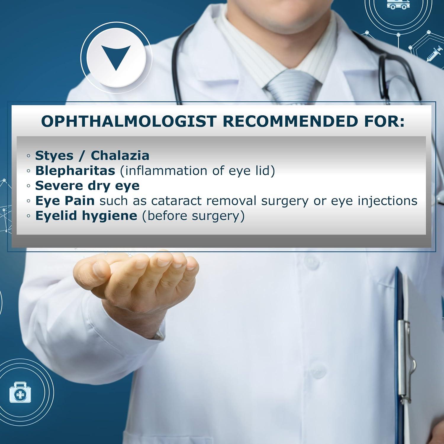 Self Heating Eye Compress and Lid Wipes - Stye Treatment, Dry Eyes ...