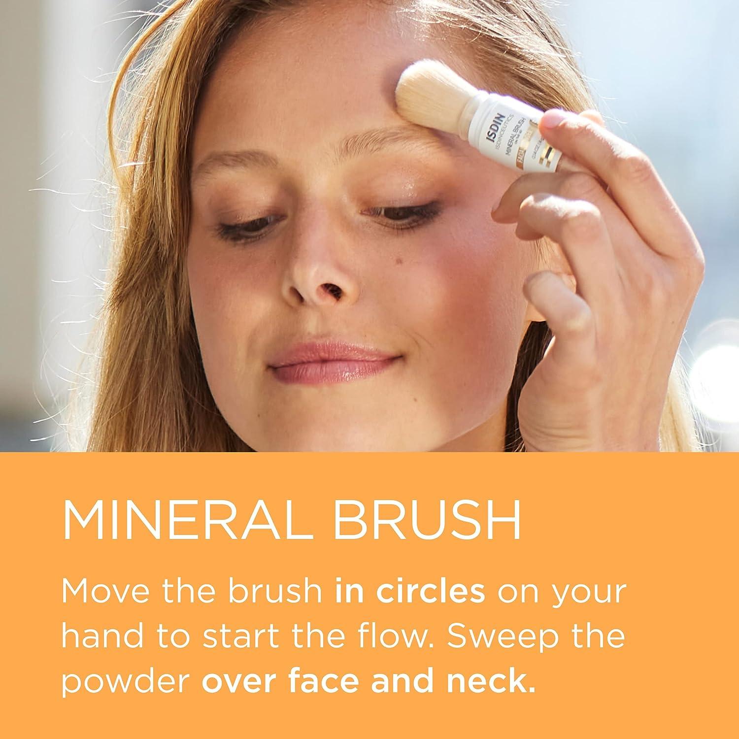 ISDIN Mineral Brush Powder - Facial Pollution & Blue Light Protection ...