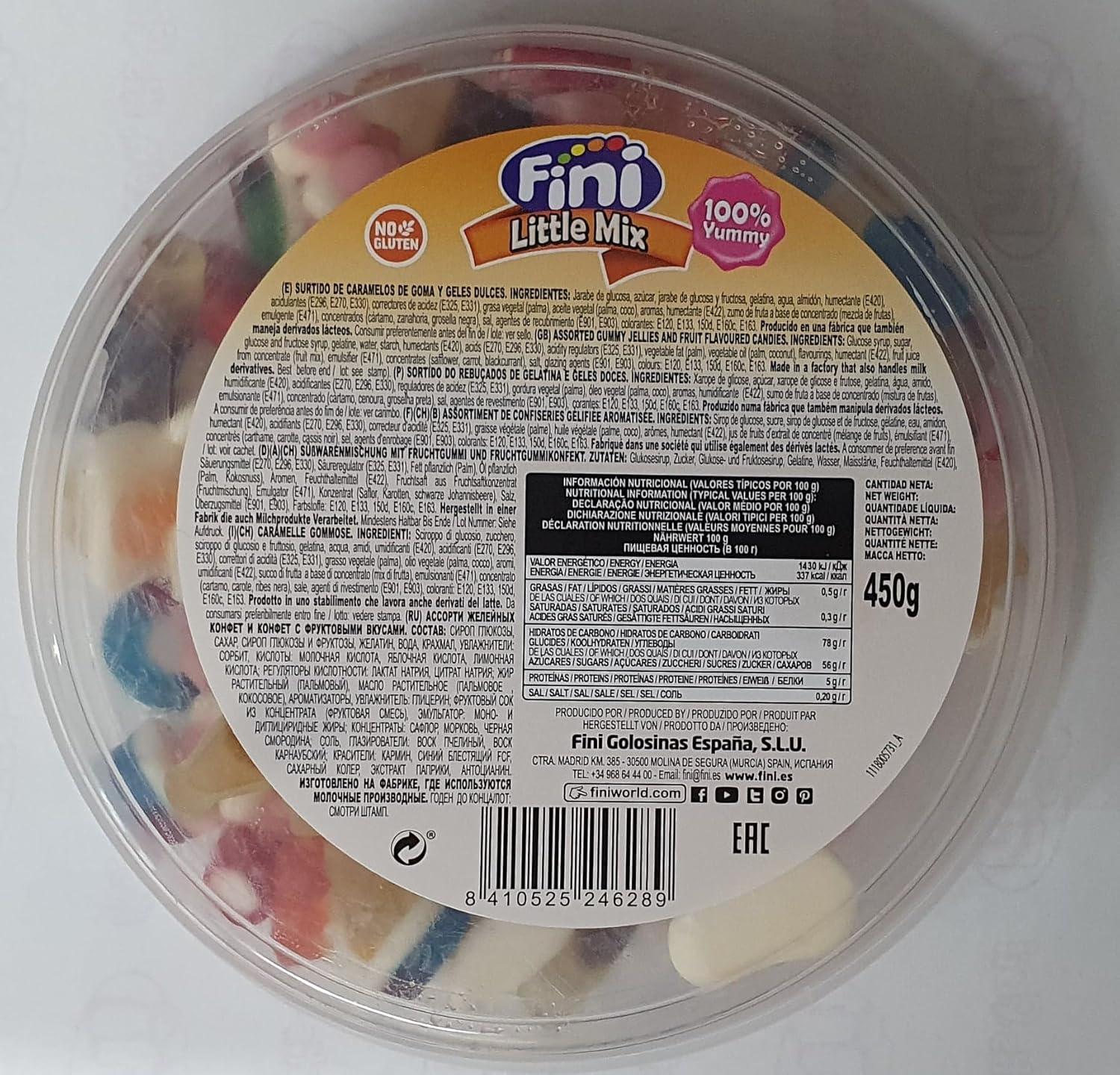 Fini Shiny Container - Unique Fruit Gum Assortment Sweets 450g ...