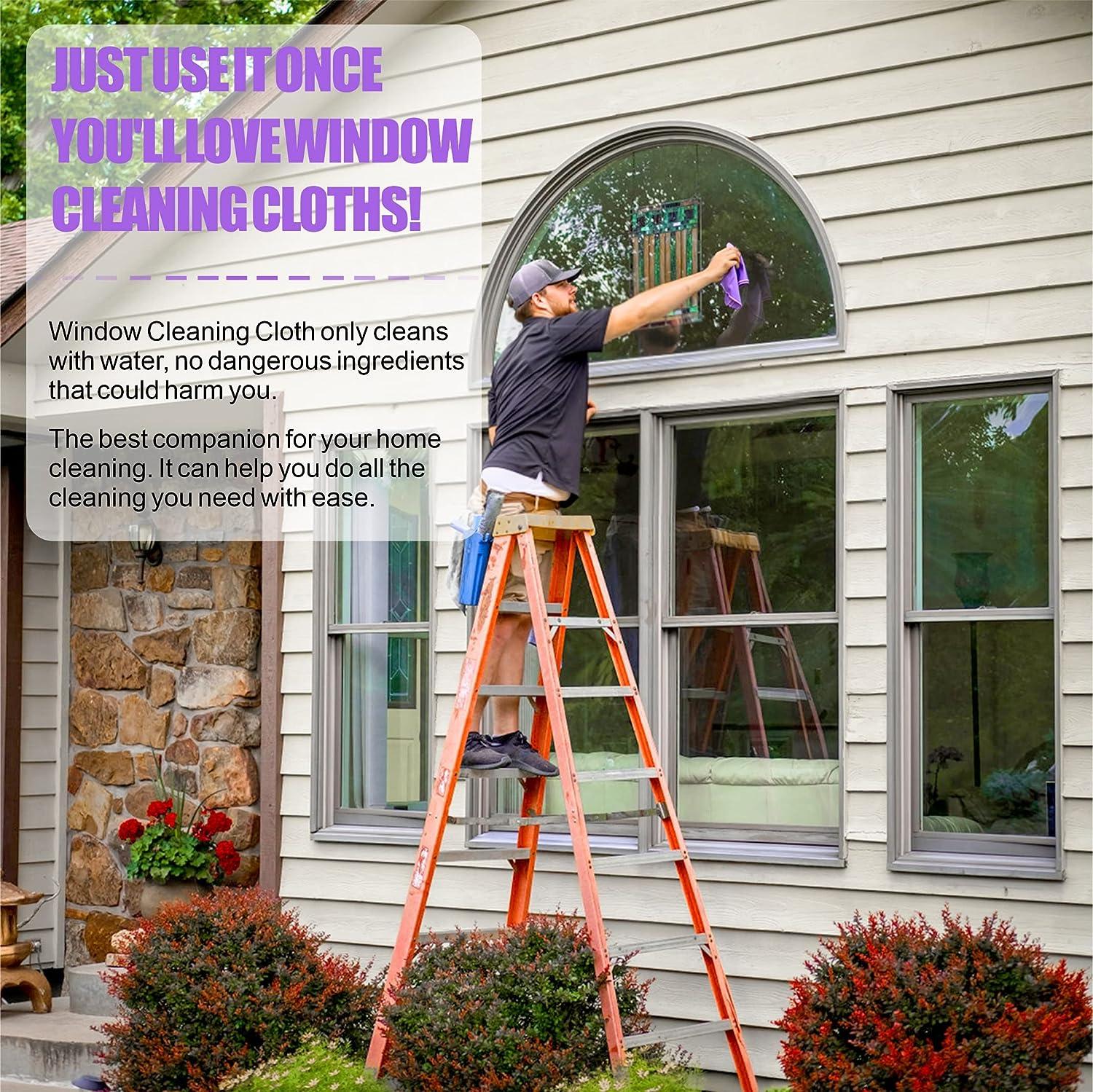 Window Cleaning Cloth & Enviro Cloth Basic Package - Grey and Purple ...