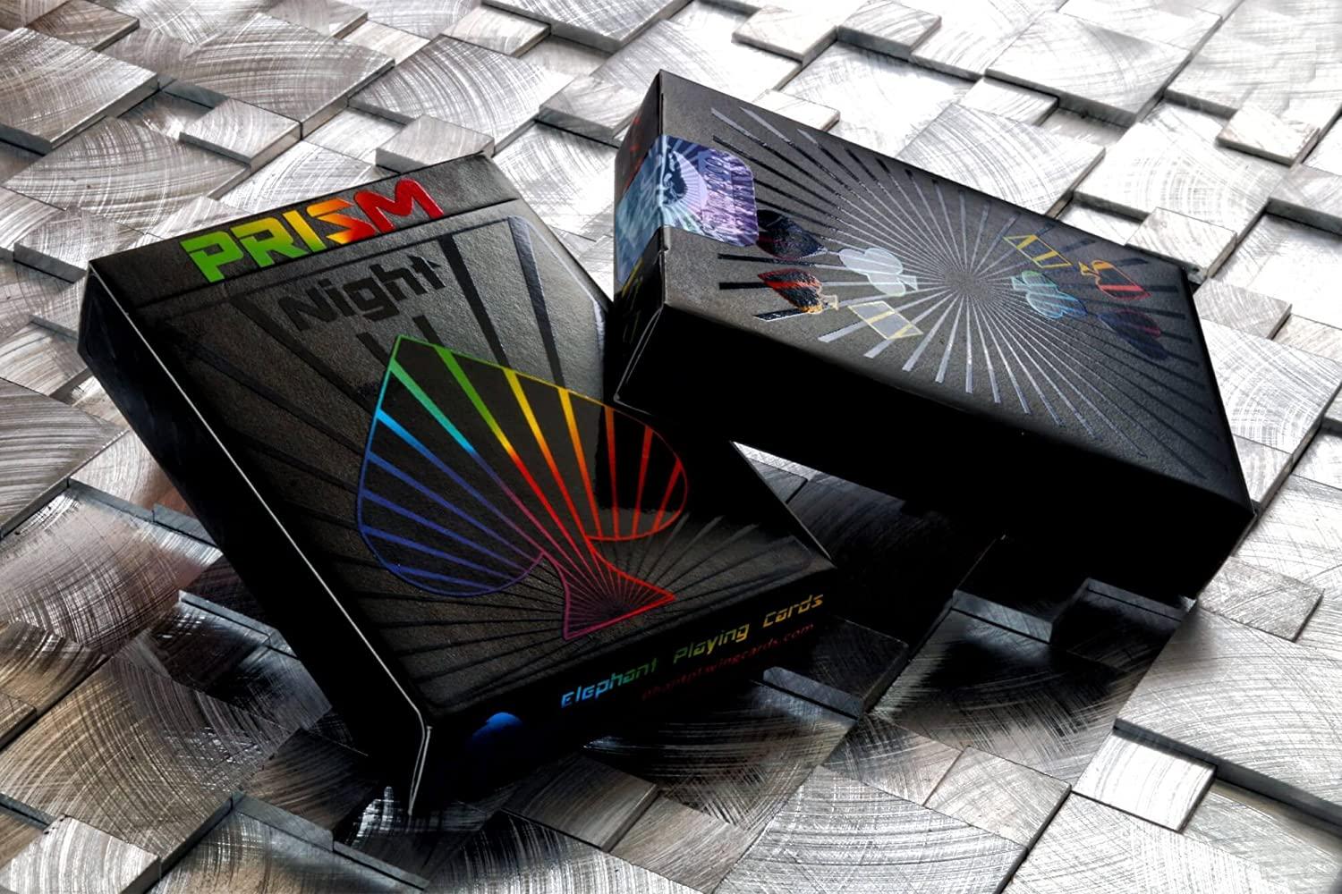 Premium Prism Gloss Ink Playing Cards Deck | Rainbow & Red Colors ...
