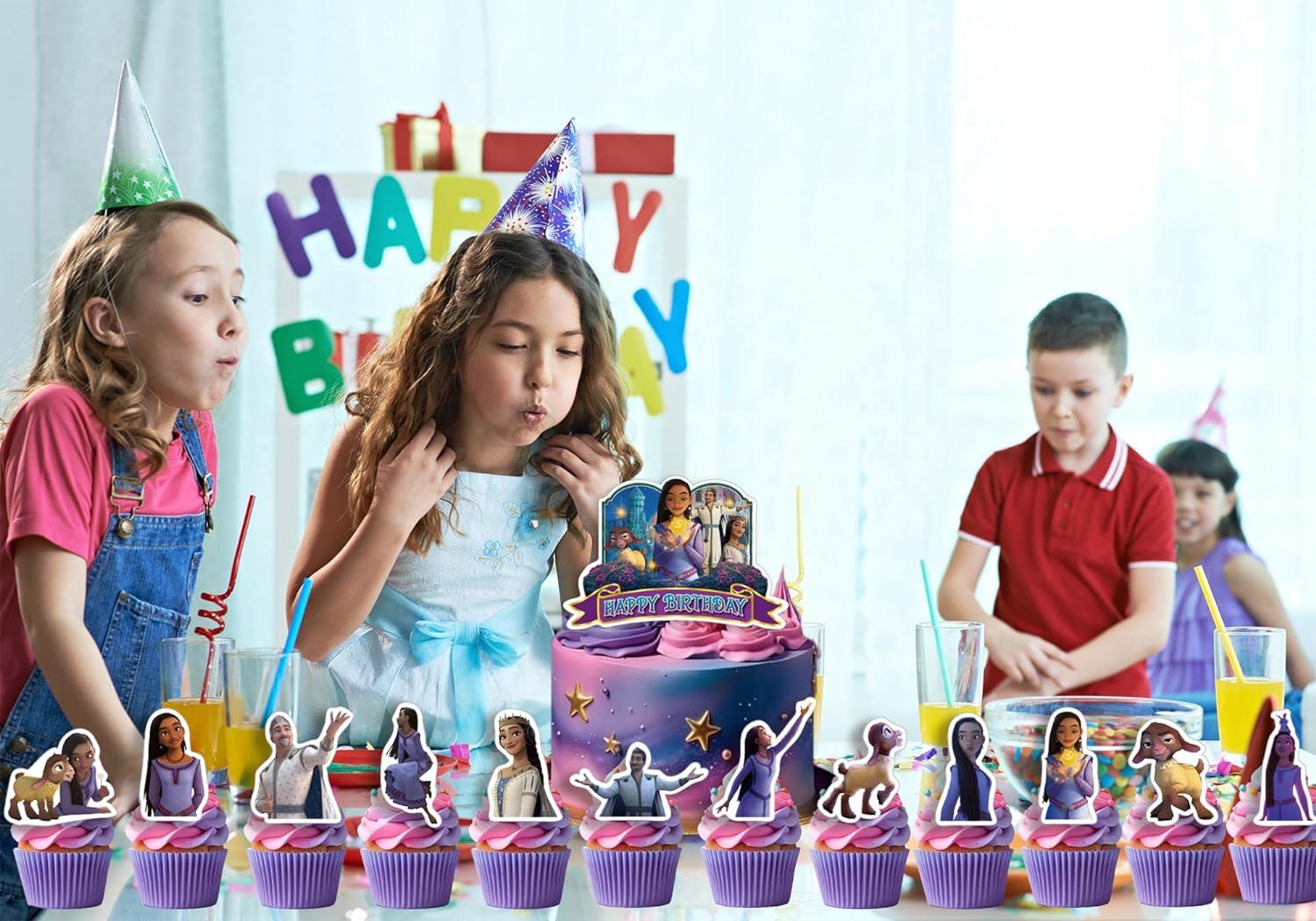 25 Pcs Wish Asha Cake Toppers for Girls Boys Wish Asha Cake Decorations ...