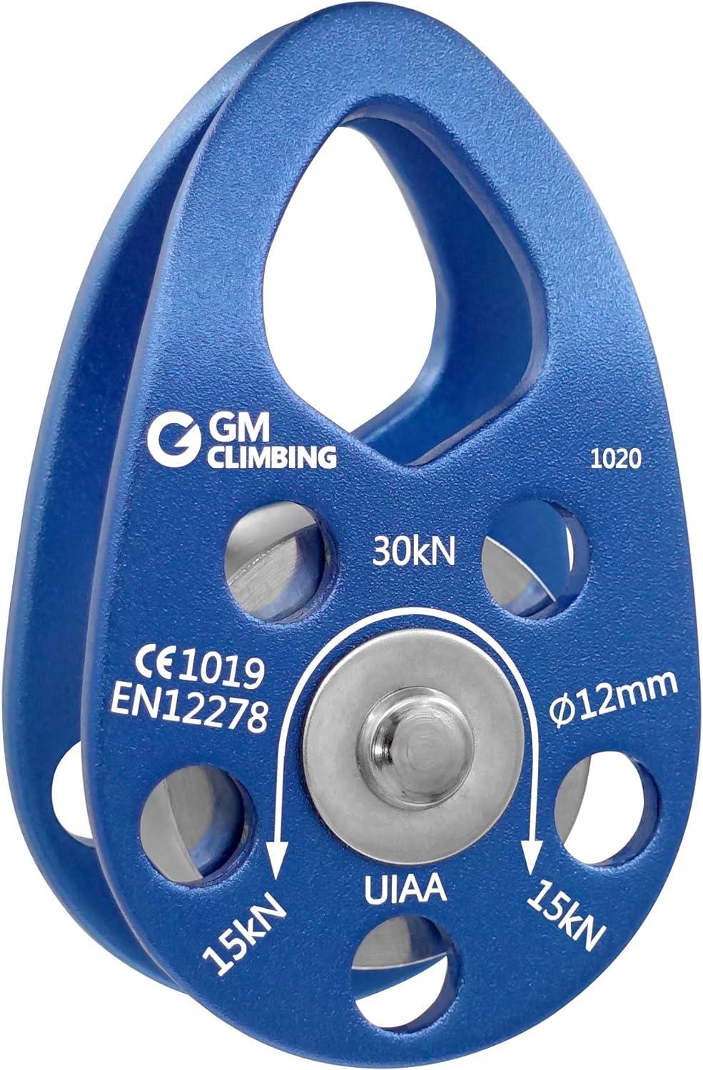 GM CLIMBING UIAA Certified 30kN Swing Cheek Micro Pulley Ball Bearing ...