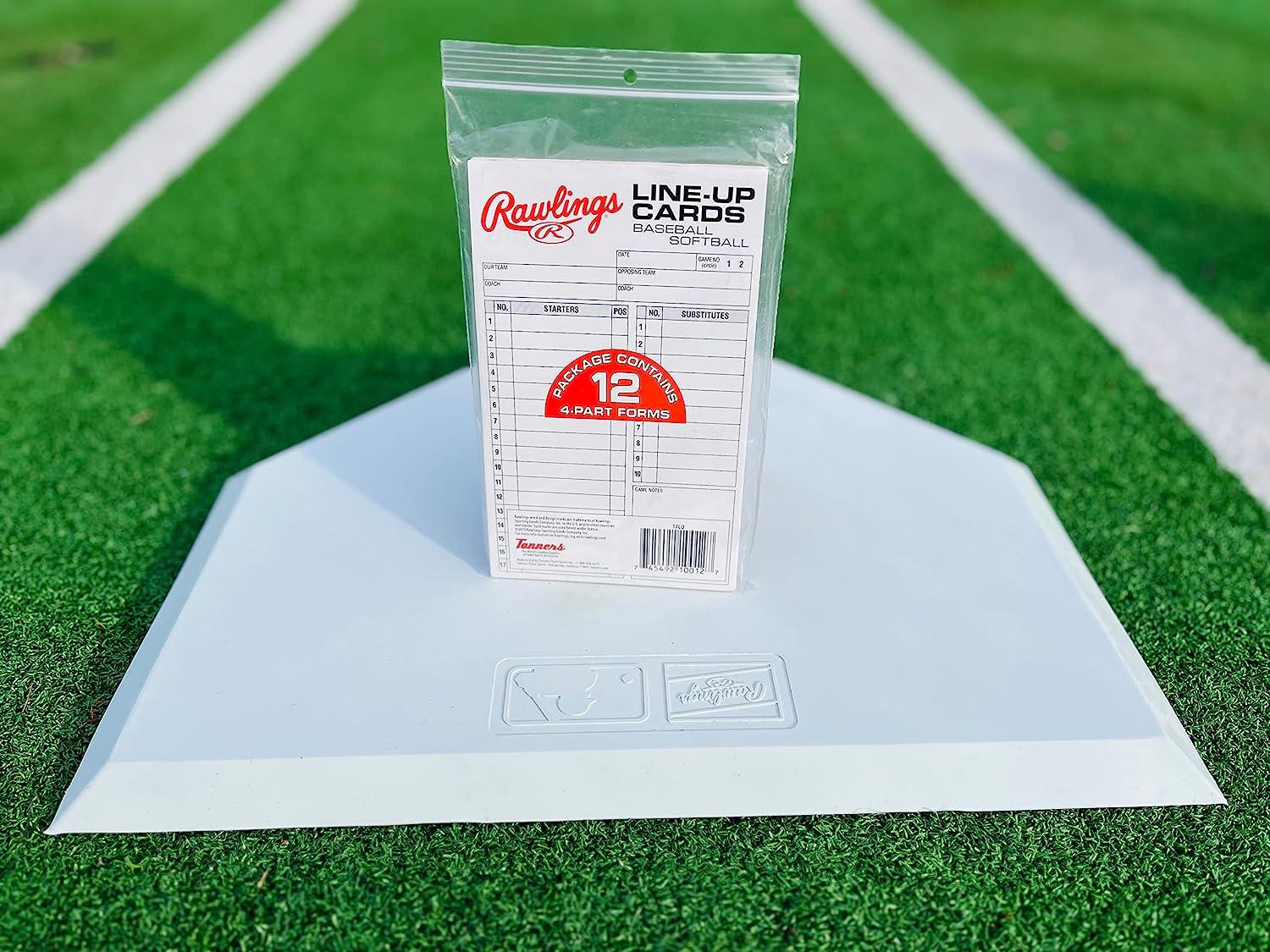 Rawlings SYSTEM-17 Lineup Card Refill Pack - Baseball/Softball - Four ...