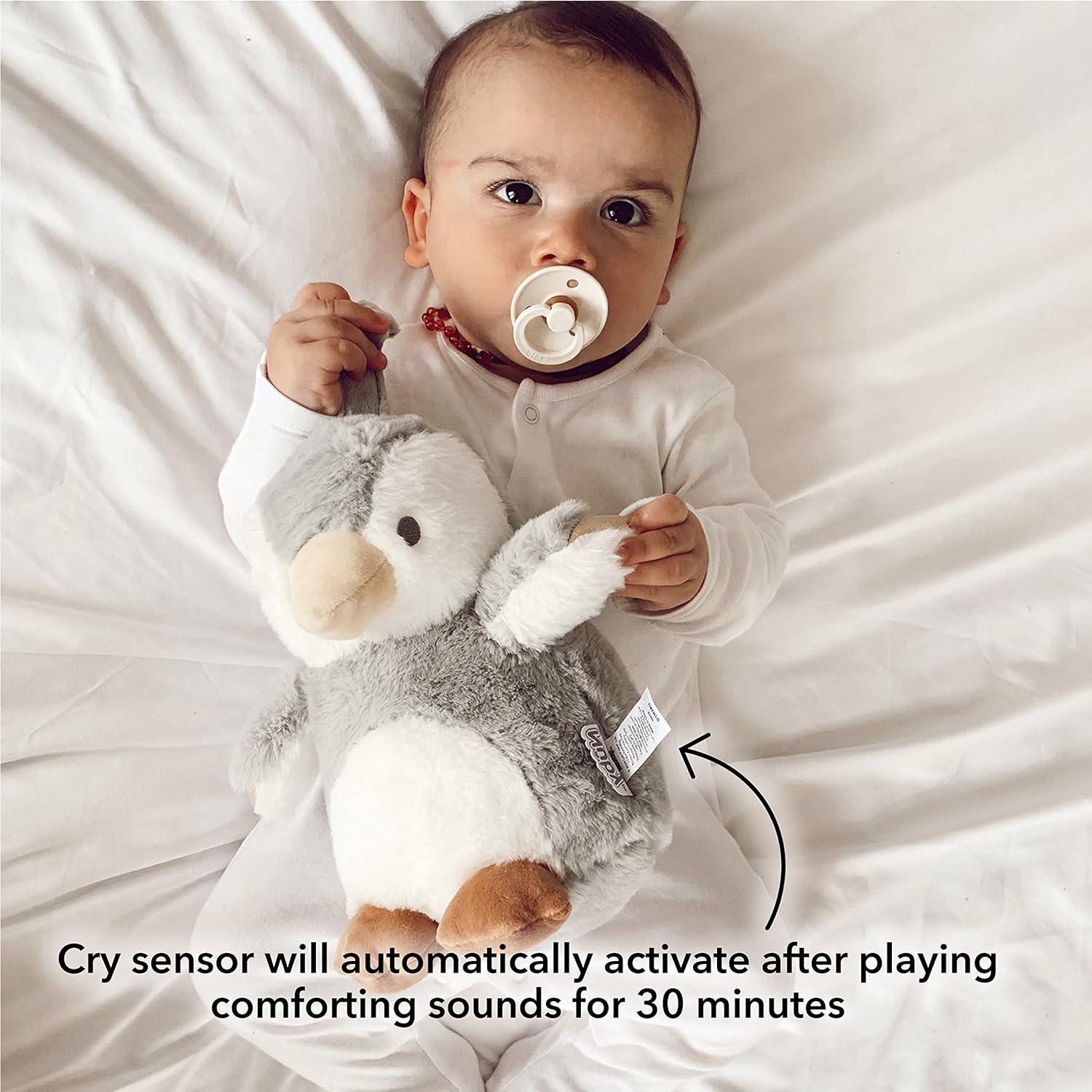 Nuby Penguin Baby Cry Sensor Sleep Aid with Different Sound Options to ...