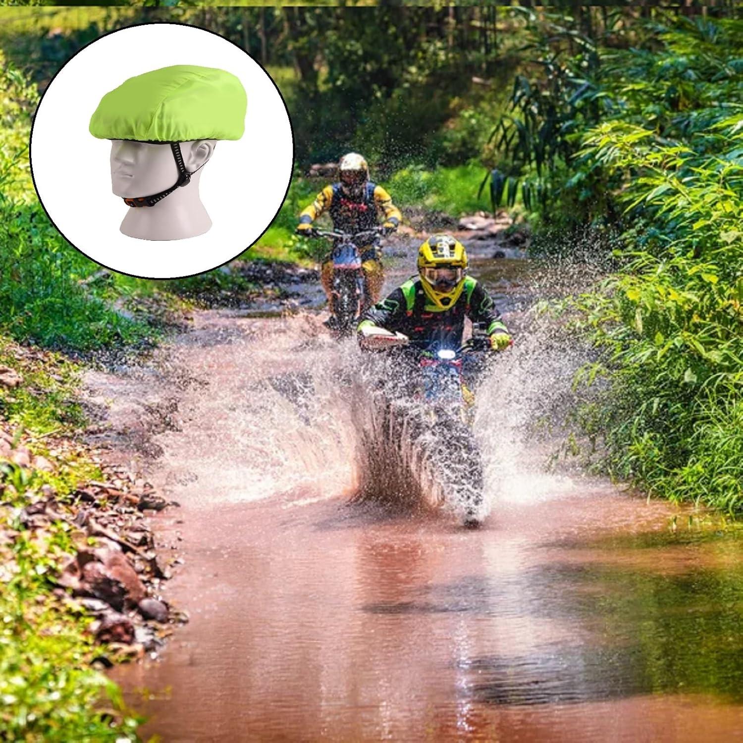 Waterproof Bicycle Helmet Rain Protection | Reflective Rain Hood for ...
